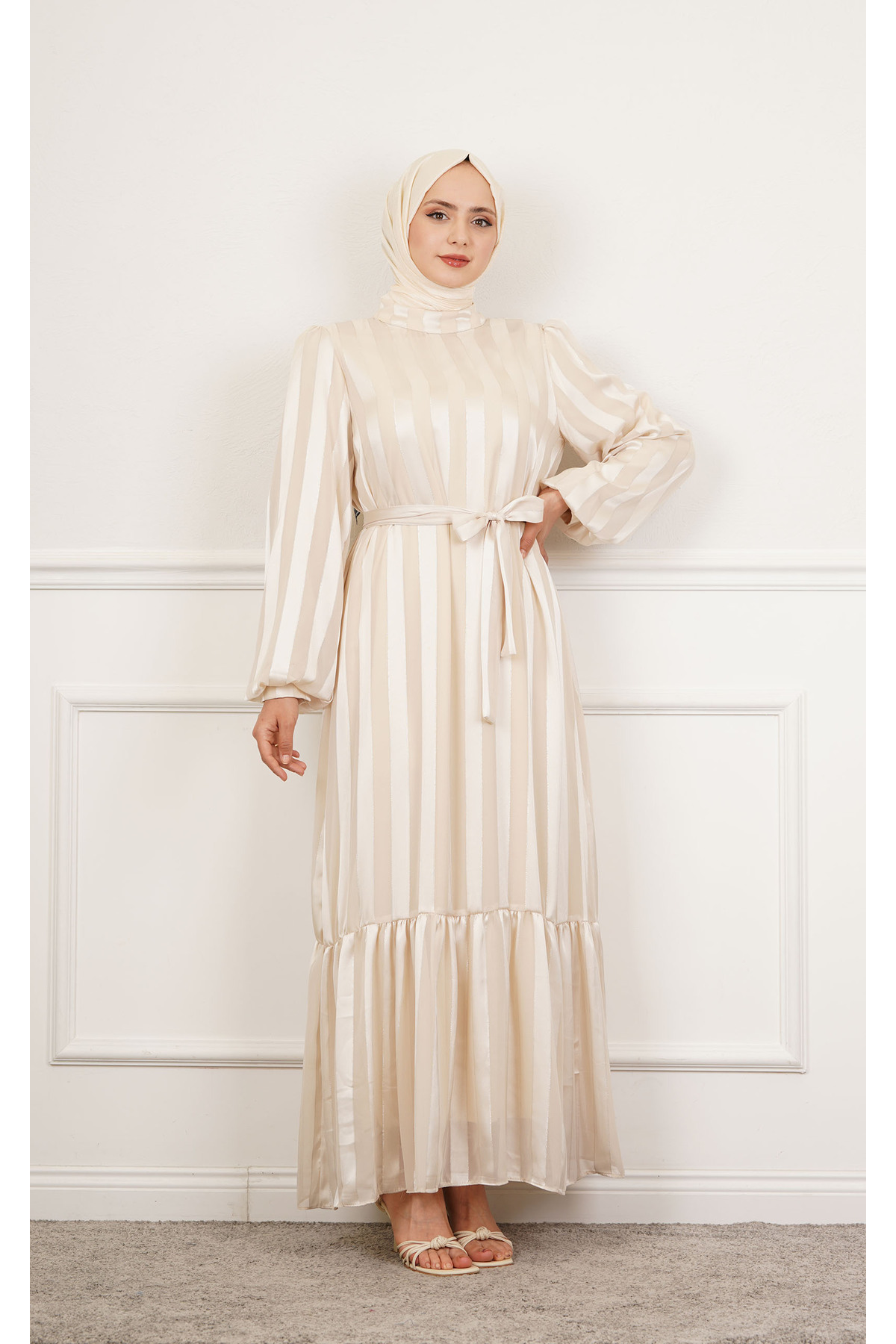 Kamil Keskin ALTI PİLELİ KUŞAKLI ELBİSE Fiyatı, Yorumları - Trendyol