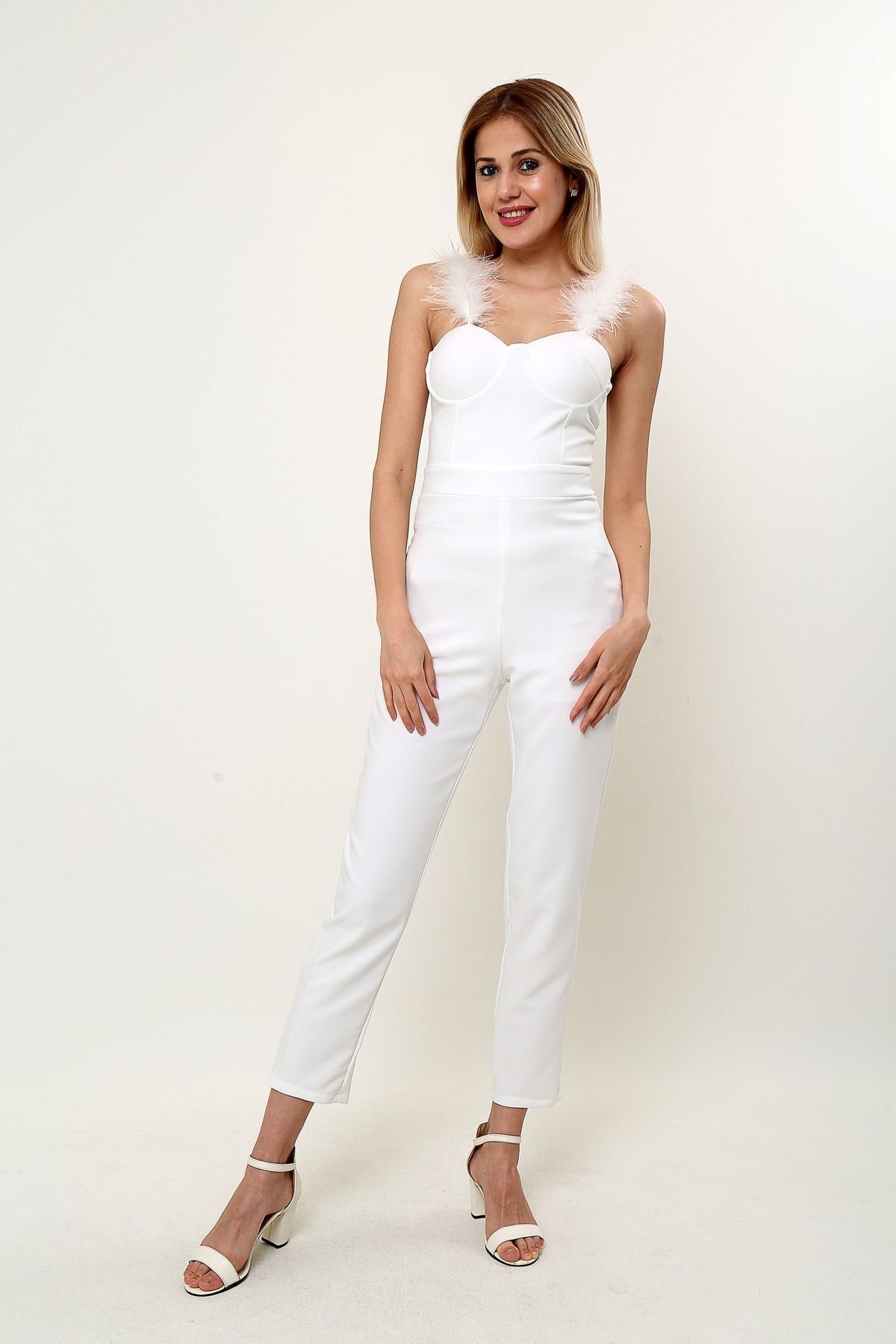 MİSSCİXFASHİON Kadın Abiye Tulum Elbise Krep Kumaş Tül Askı Detay ...