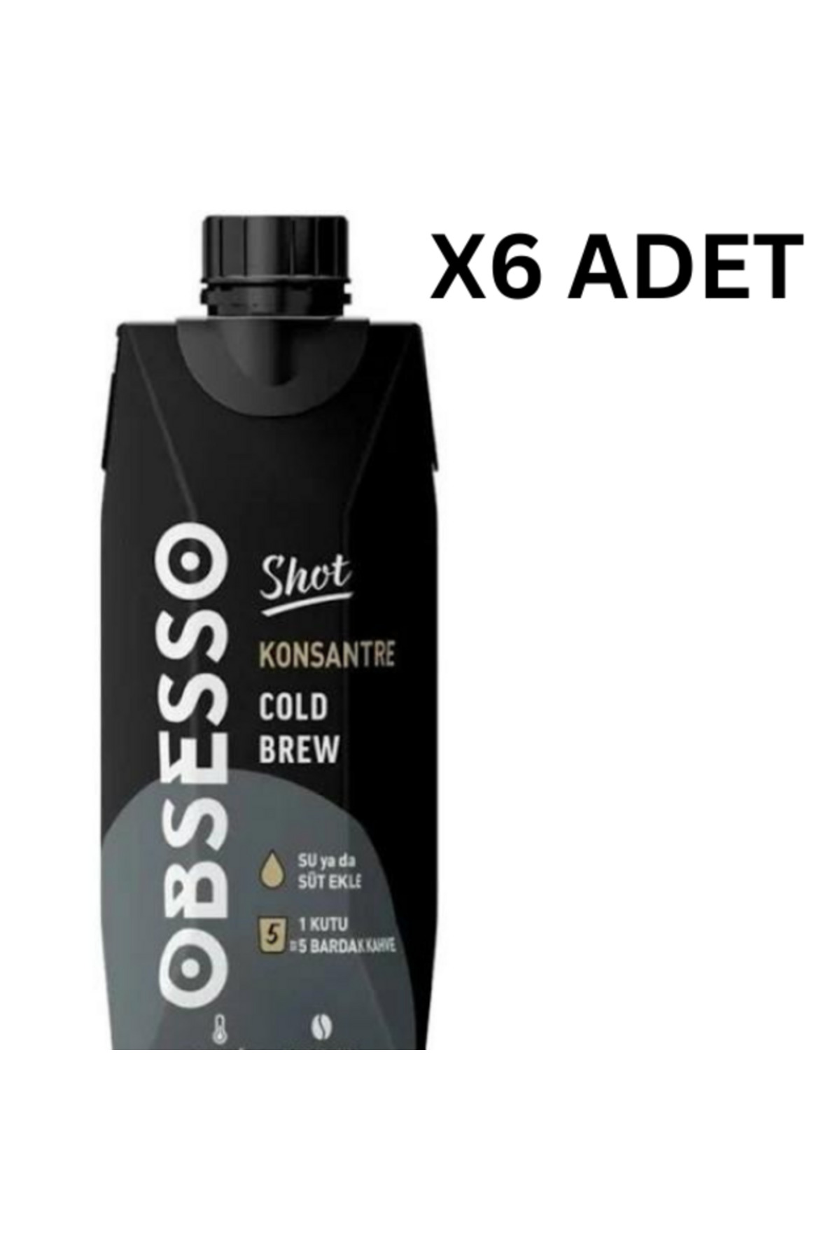 OBSESSO Shot Konsantre Cold Brew 310 ml 6 Adet - Fiyatı, Yorumları