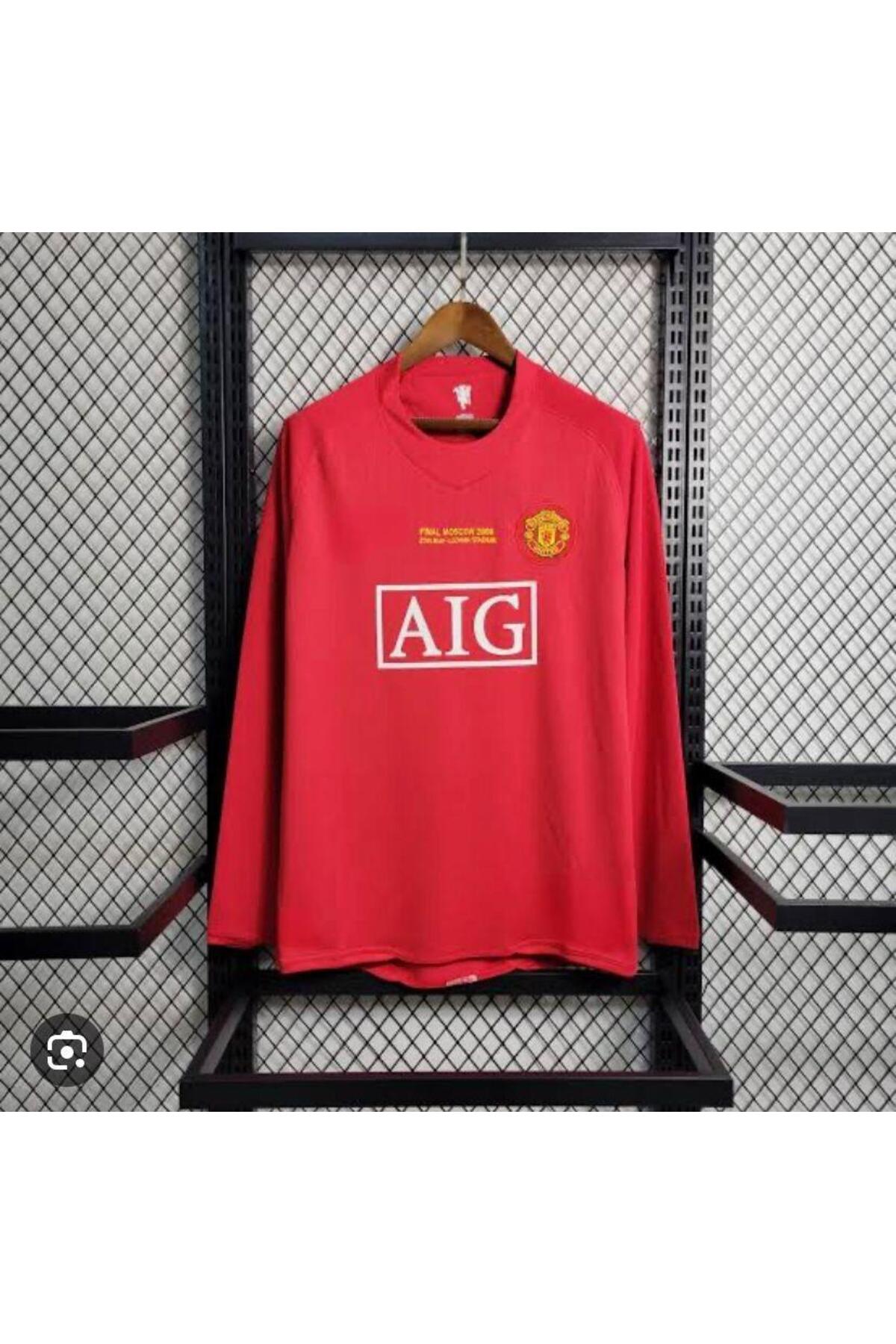 Lion Spor Manchester 2007/2008 Kırmızı Ronaldo Forma Uzun Kollu Forma ...