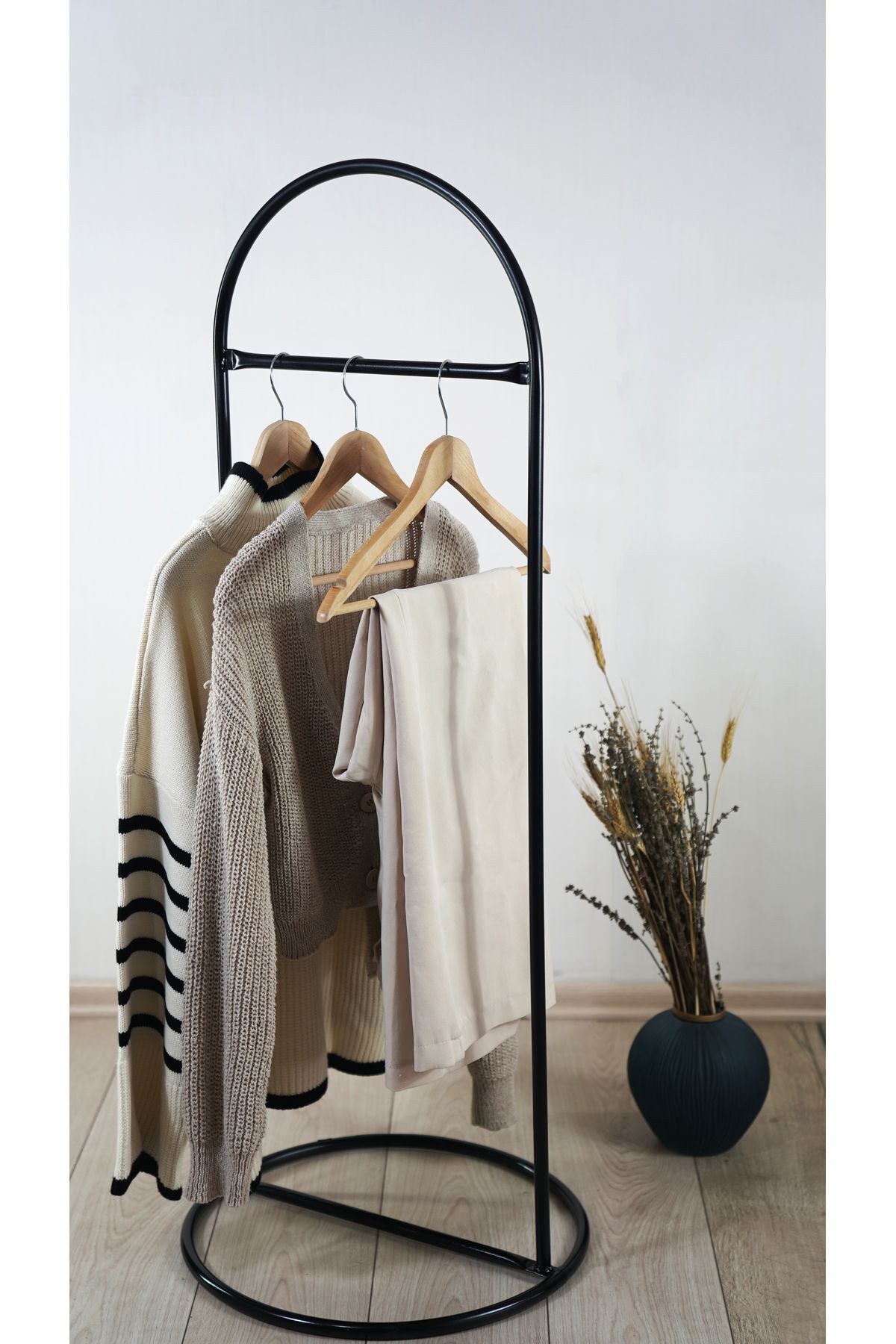 LH LESAY HOME EVİNİZ İÇİN EN İYİSİ Parlak Siyah Metal Konfeksiyon ...