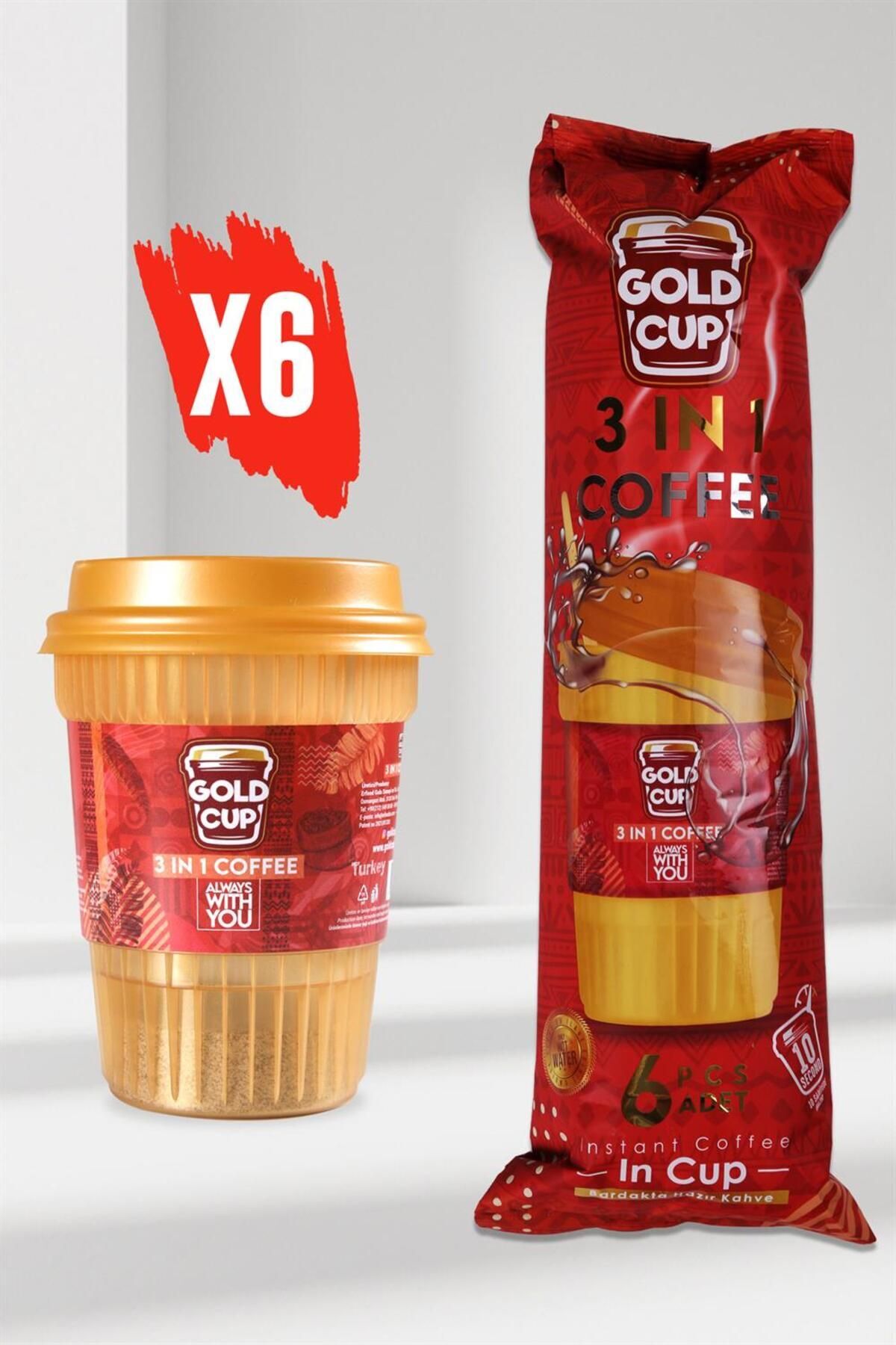Gold Cup Drink 3'ü 1 Arada Hazır Kahve 6'lı Fiyatı, Yorumları - Trendyol