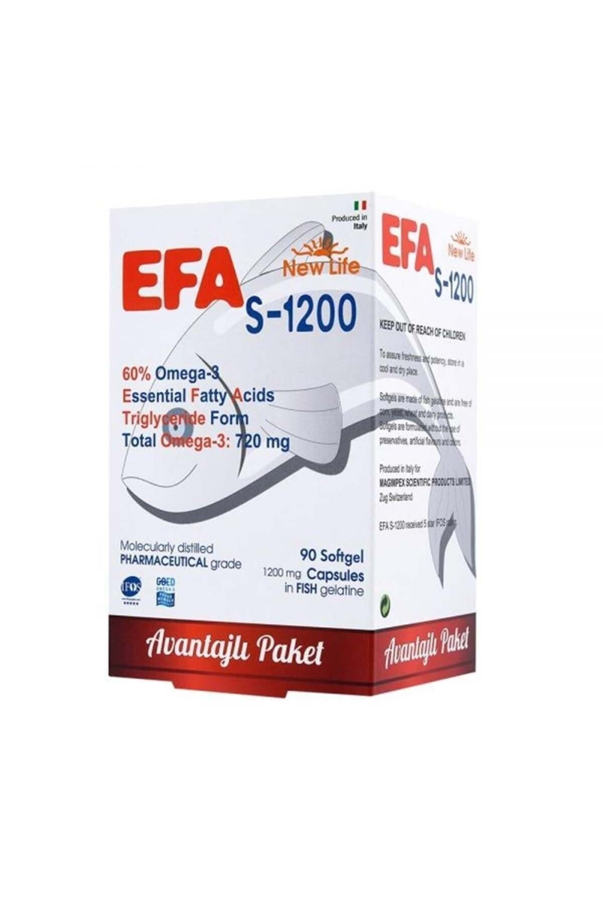 New Life Efa S-1200 Omega-3 90 Kapsül - 3 Adet Fiyatı, Yorumları - Trendyol