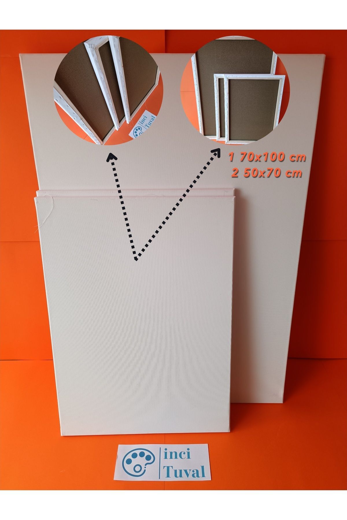 İNCİ TUVAL 1 Ad. 70x100 cm 2 Ad. 50x70 cm Tuval Profesyonel 1.Kalite ...