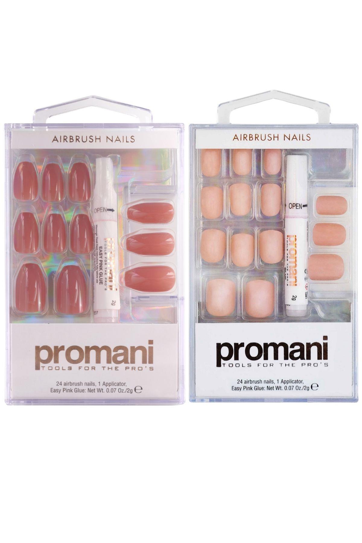 Promani Takma Tırnak Kiti Bej Ve Gül Kurusu - Fiyatı, Yorumları