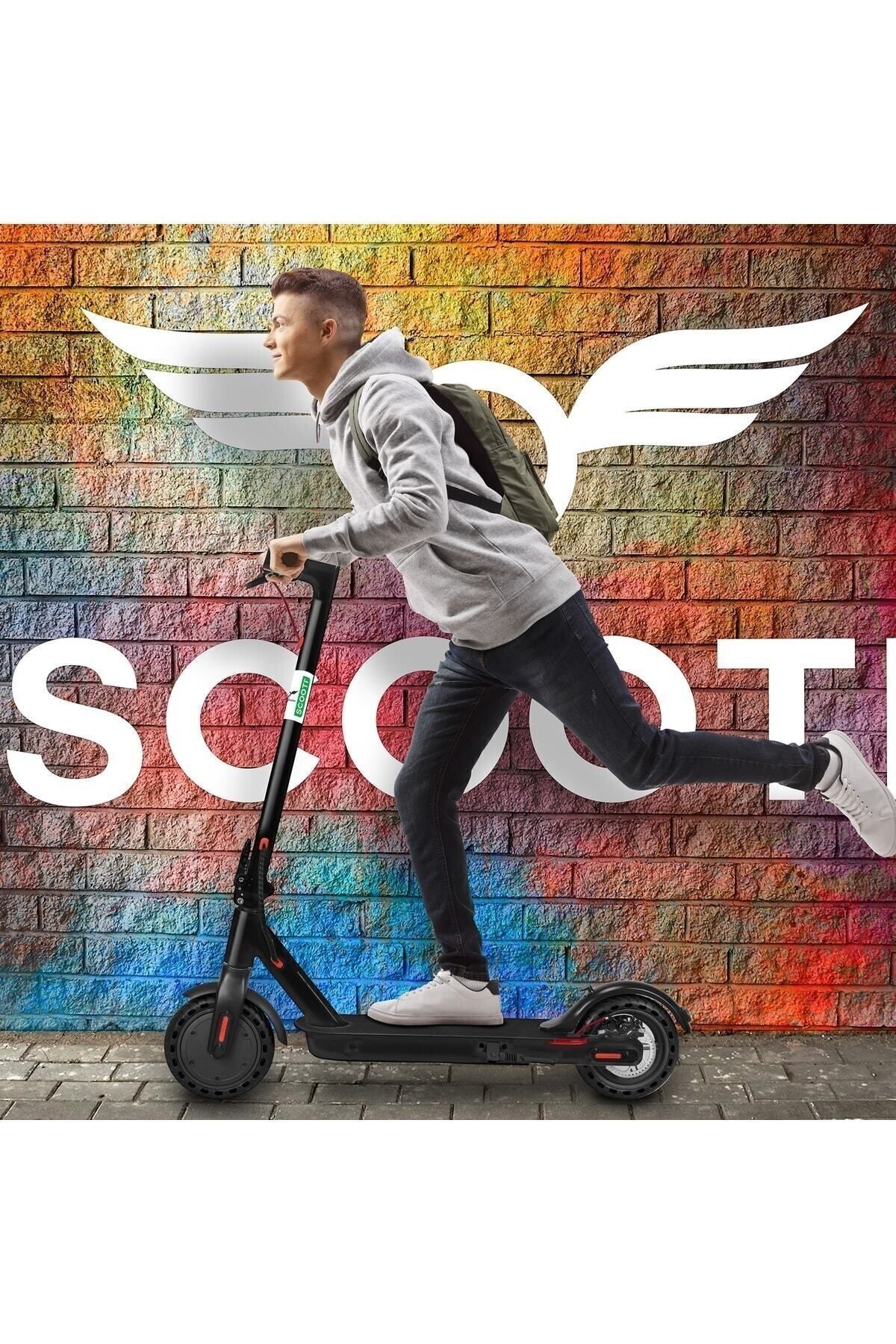 scooti Siyah Katlanabilir Farlı Elektrikli Scooter Fiyatı, Yorumları ...