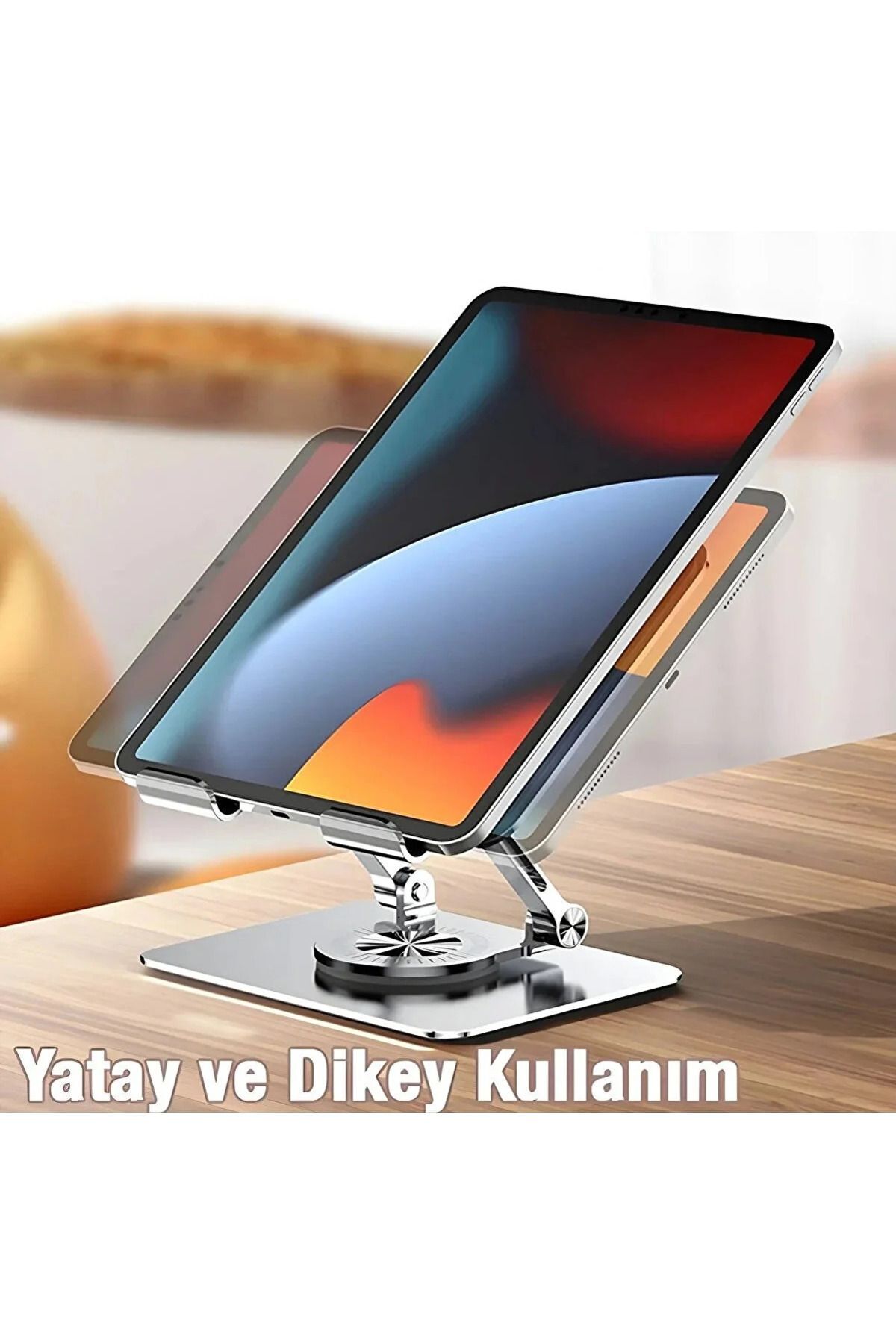 MATECHNO 360 Derece Dönebilen Ayarlanabilir Katlanabilir Metal Tablet ...