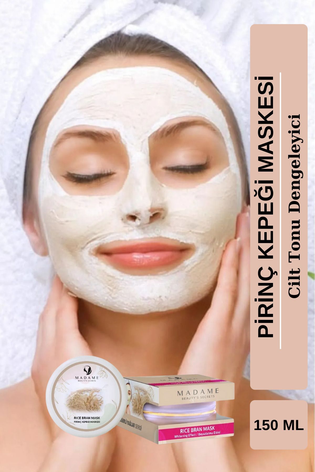 Deep Purestar Cilt Tonu Dengeleyici Pirinç Kepeği Yüz Maskesi 150 ml ...