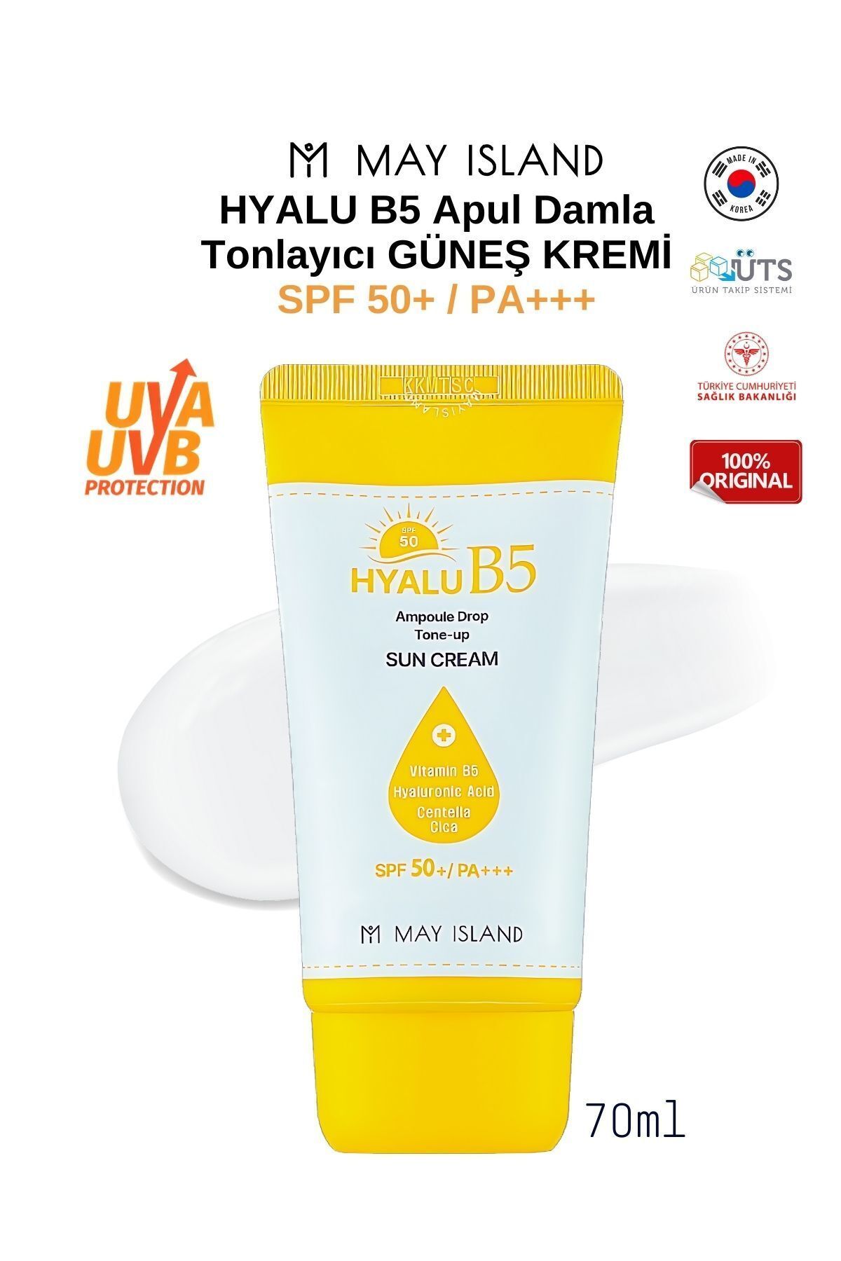 May Island Mayisland Hyalu B5 Ampul Damla Tonlandırıcı Güneş Kremispf 50 / Pa 70ml - Fiyatı ...