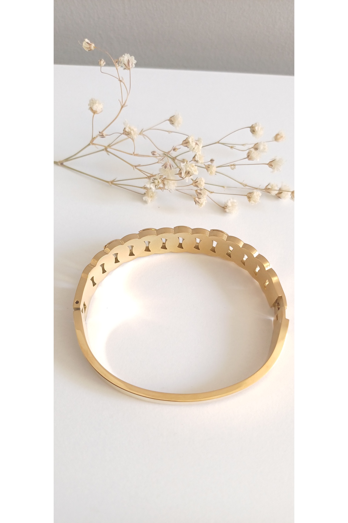 Feride ÇELİK KELEPÇE 316L GOLD ZİGZAG MODEL Fiyatı, Yorumları - Trendyol