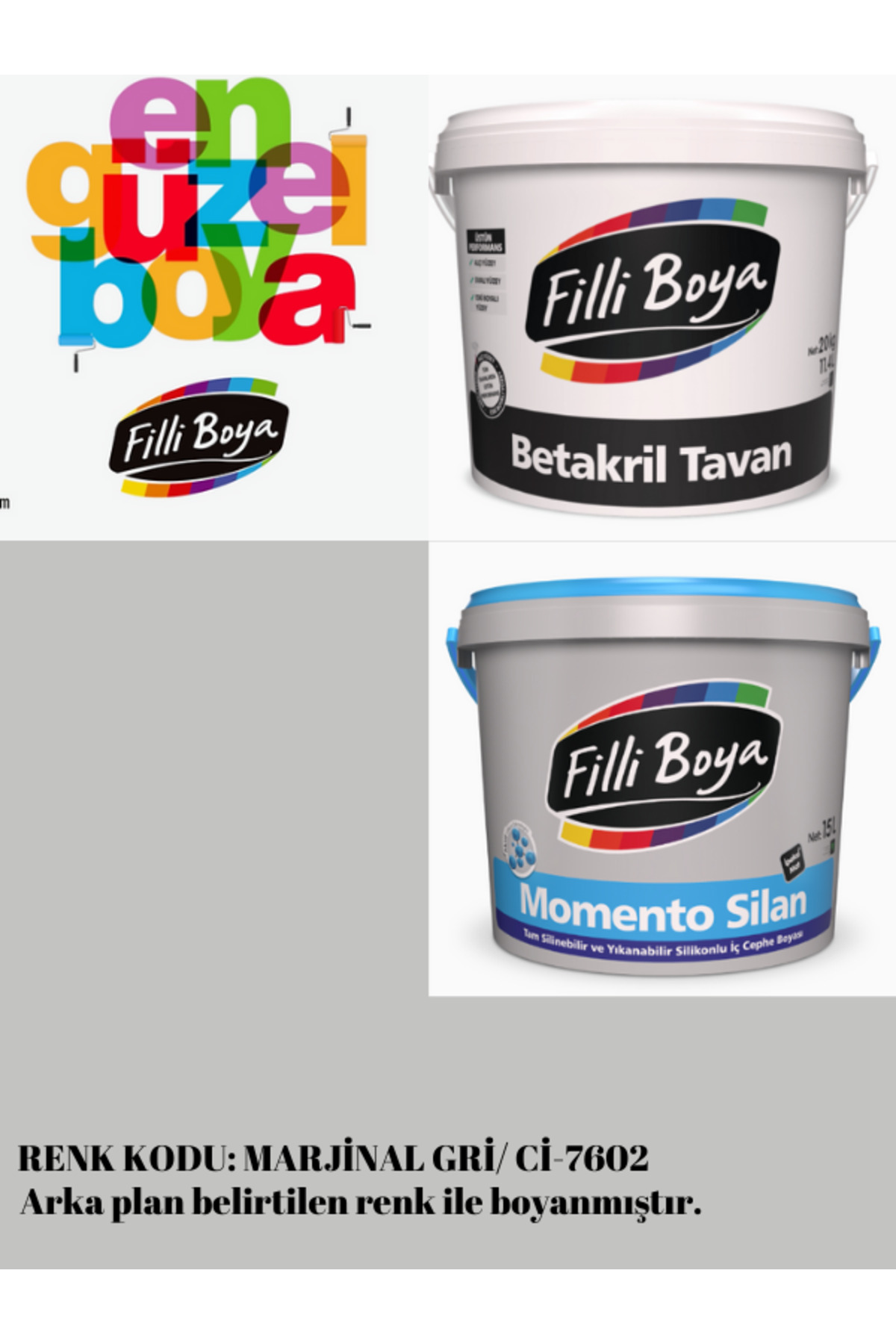 Filli Boya Momento Silan Silinebilir 15Lt-20Kg-Filli Boya Yüksek Örtücü ...