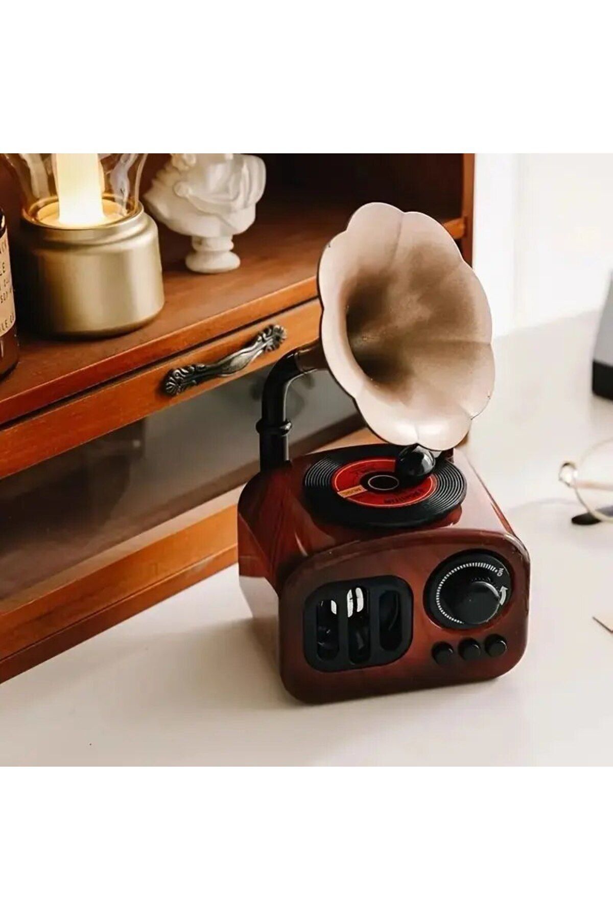 Sarego Nostaljik Radyo Görünümlü Gramofon Müzik Kutusu Klasik - Fiyatı, Yorumları