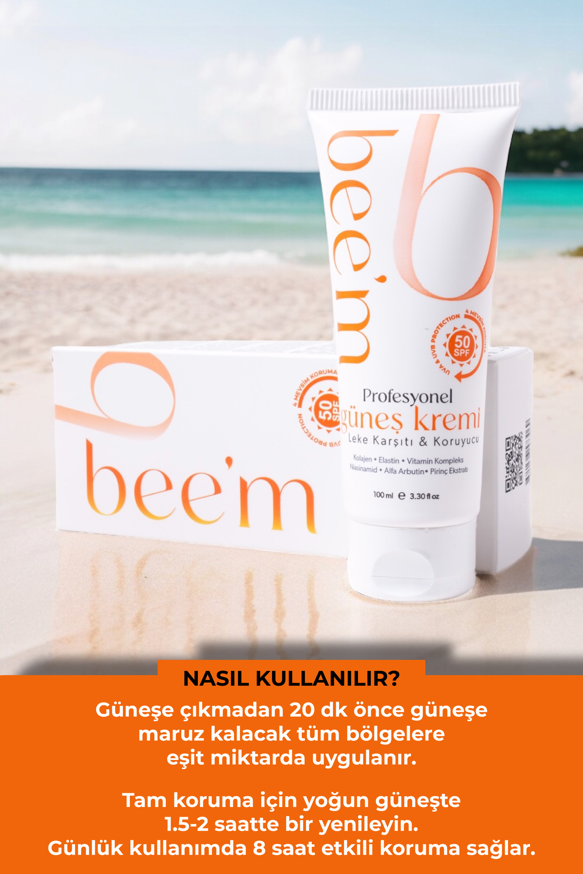 BEEM 50 Spf Güneş Kremi 100 ml Fiyatı, Yorumları - Trendyol