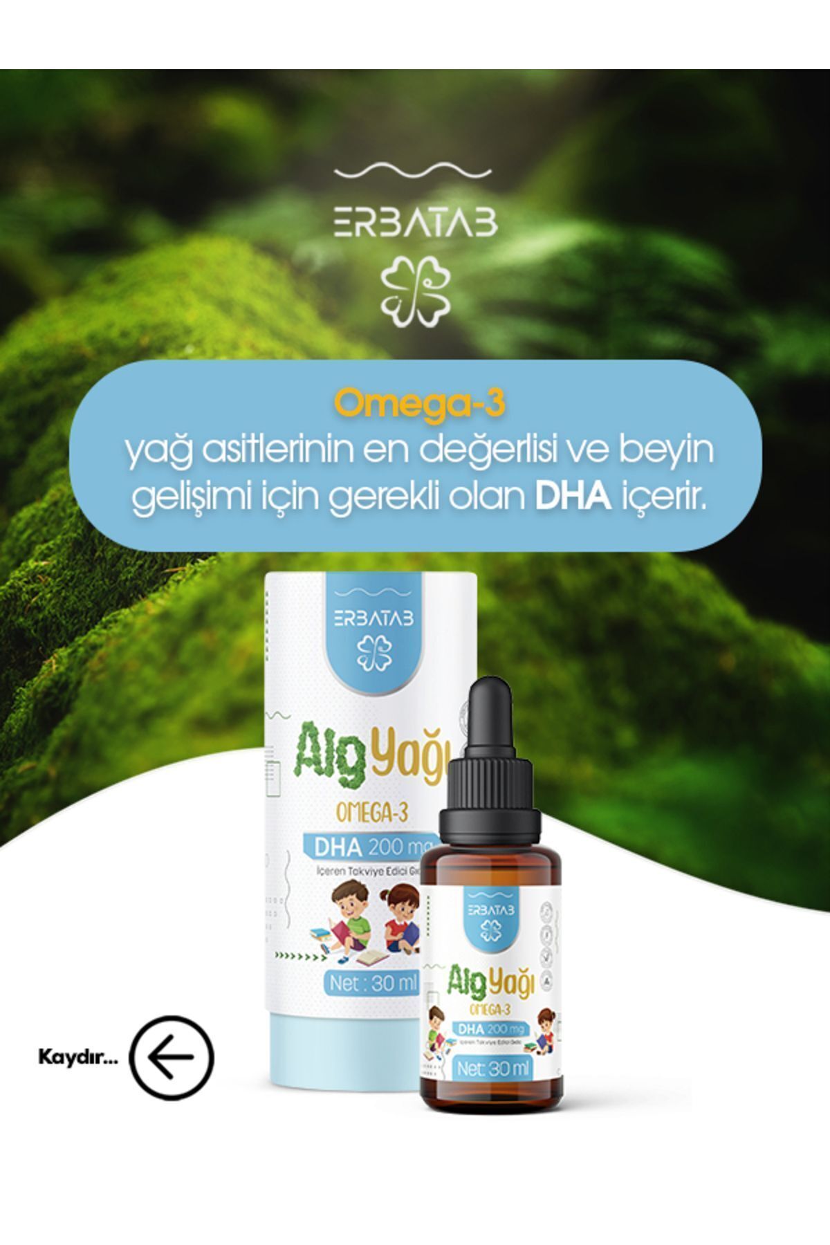 Erbatab Alg Yağı Omega 3 30 ml Fiyatı, Yorumları - Trendyol
