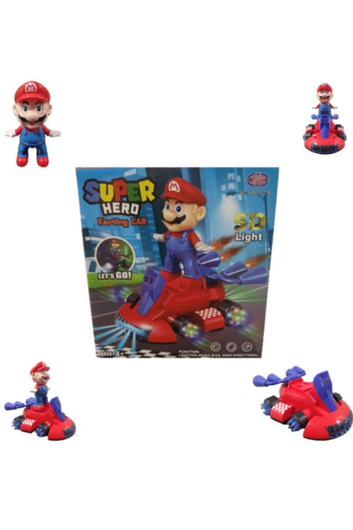BC Oyuncak Dans Eden Süpermario Figür Oyuncak Işıklı Sesli Dans Eden ...