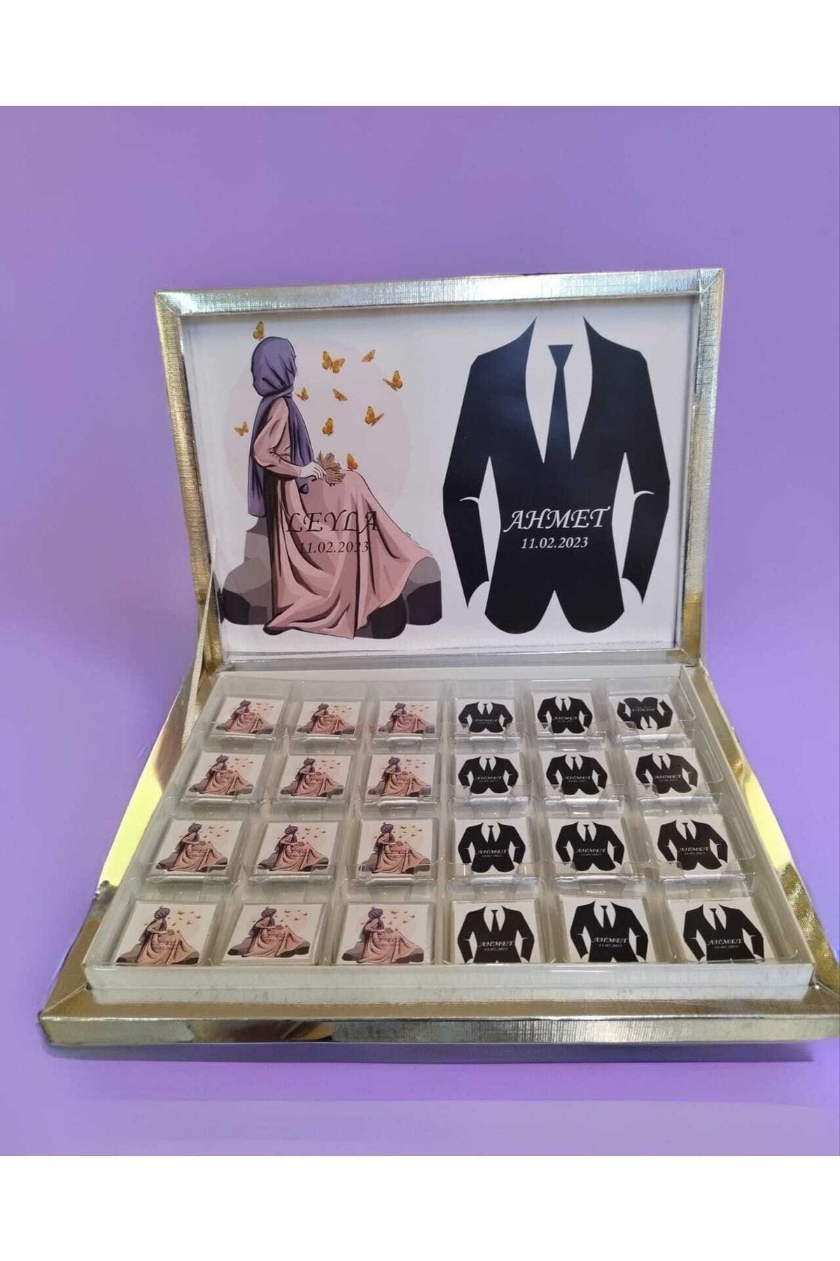 SHE HEDİYELİK 72li ( Söz - Nişan - Bohça - Damat - Bebek ) Çikolatsı ...