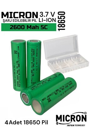 🔋 18650 Lityum Pil Al, Gücünü Hissset!