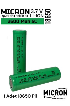 🔋 18650 Lityum Pil Al, Gücünü Hissset!