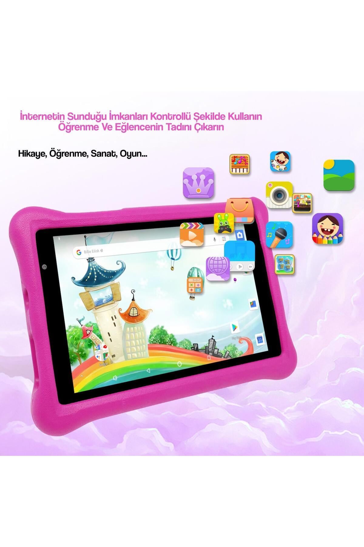 NPO 8" IPS Ekran 4GB 64GB Android 13.0 A133P 1.8GHz Antişok Çocuk ...