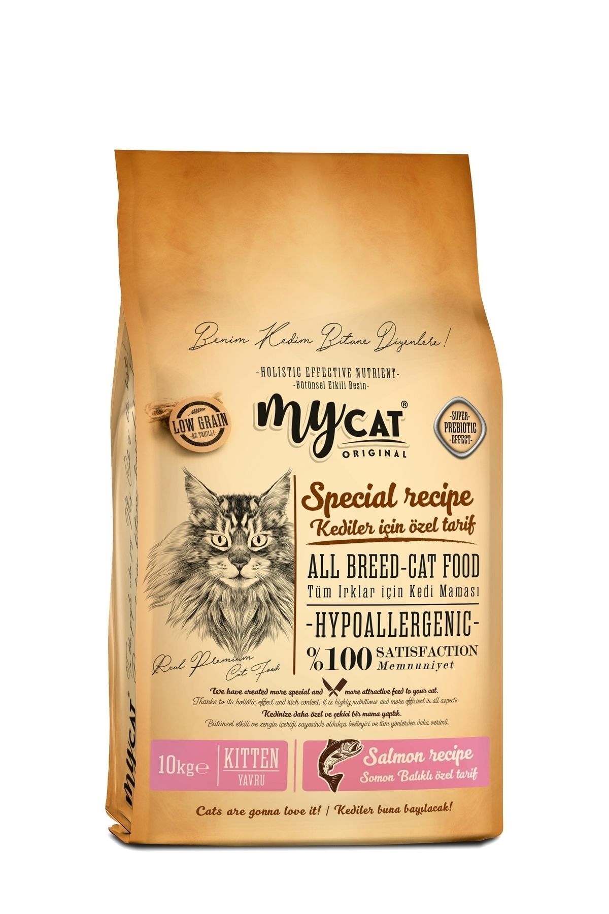 My Cat Mycat Original Somon Balıklı Hypoallergenic Yavru Kedi Maması 10kg Fiyatı, Yorumları ...