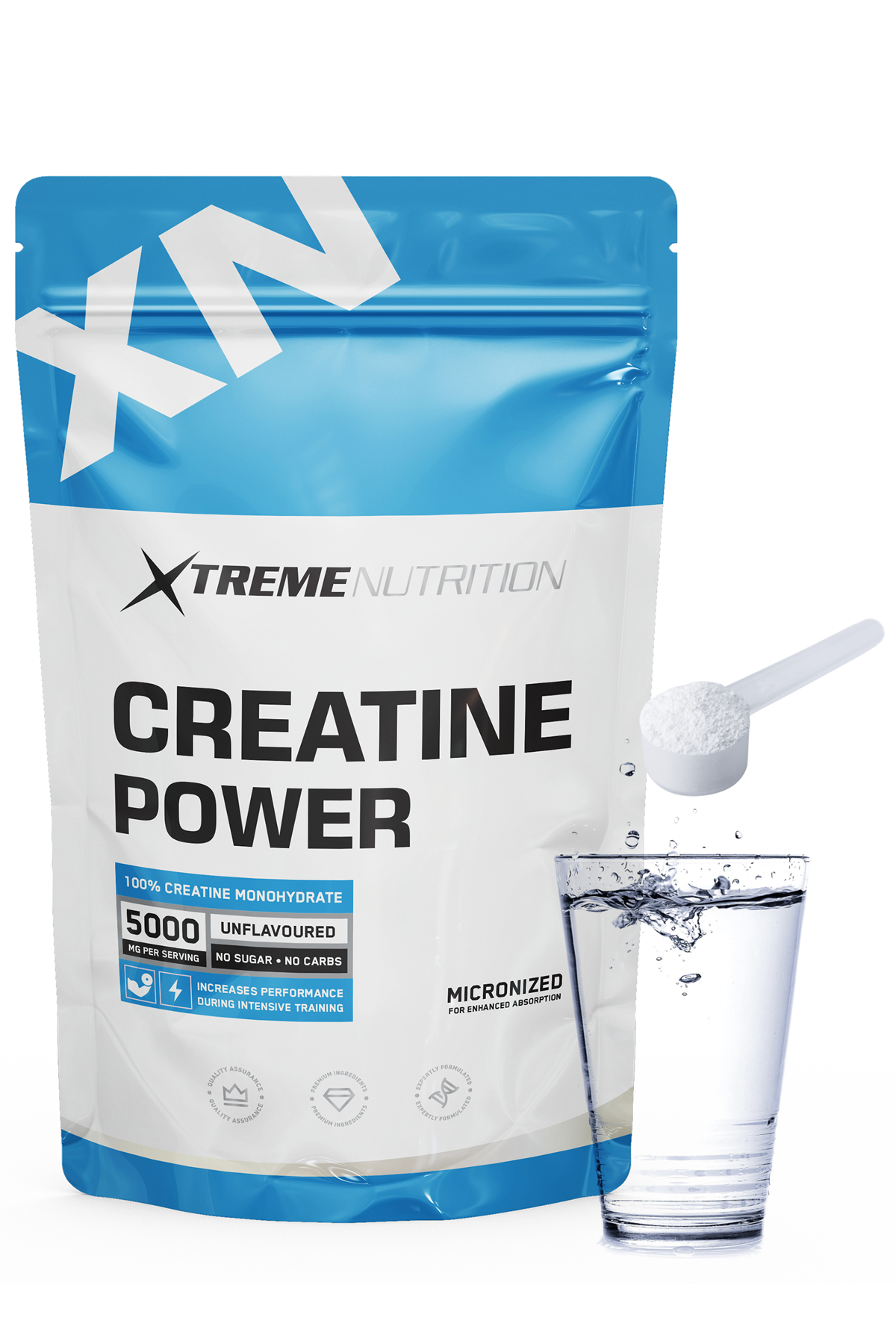 Xtreme Nutrition Creatine Power 300g Unflavored 100 Serve 100% Pure ...
