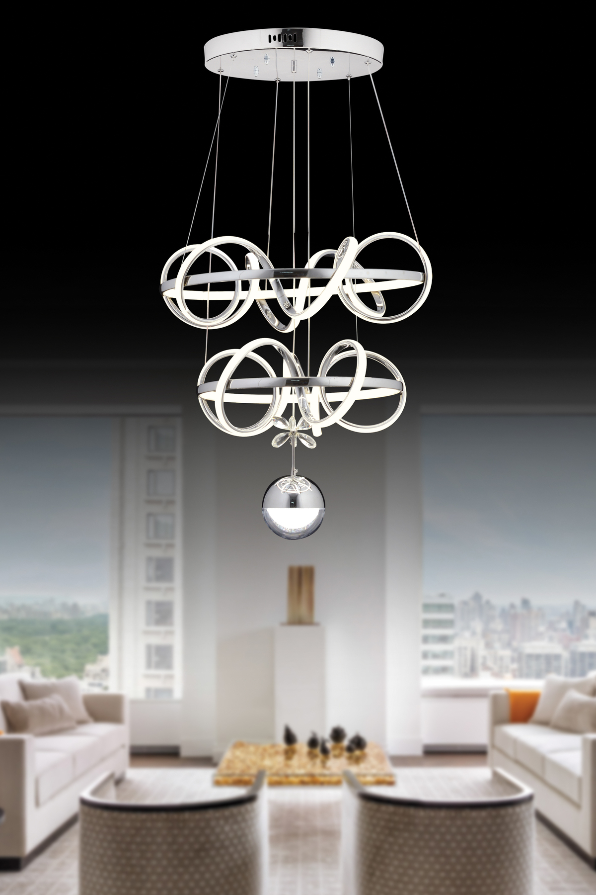 OSC HOME LED AVİZE MODERN KUZEY ÇİFT KATLI AVİZE Fiyatı, Yorumları ...