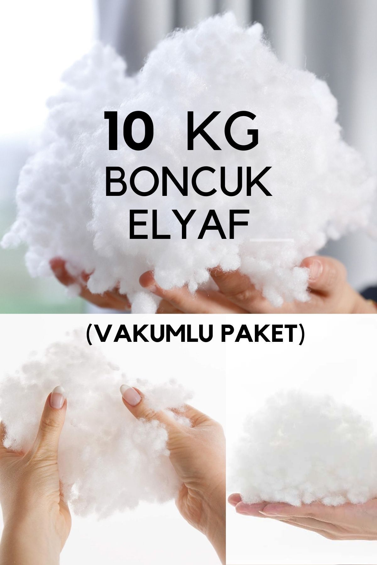 Elyaf Sepeti %100 Boncuk Elyaf 1 kg Yastık Yorgan Oyuncak Malzemesi ...