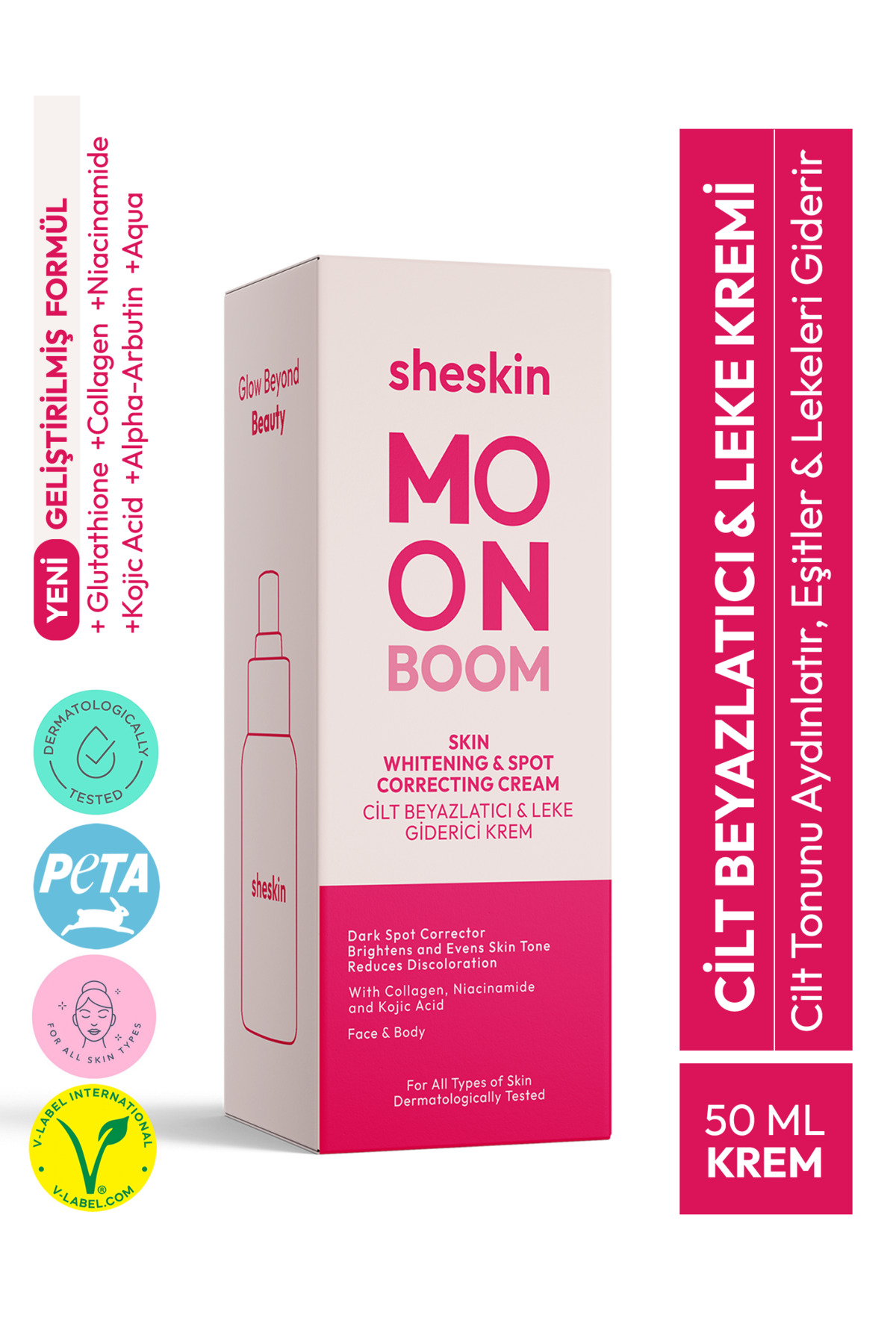 sheskin Moon Boom - Cilt Beyazlatıcı, Ton Eşitleyici Ve Leke Önleyici ...