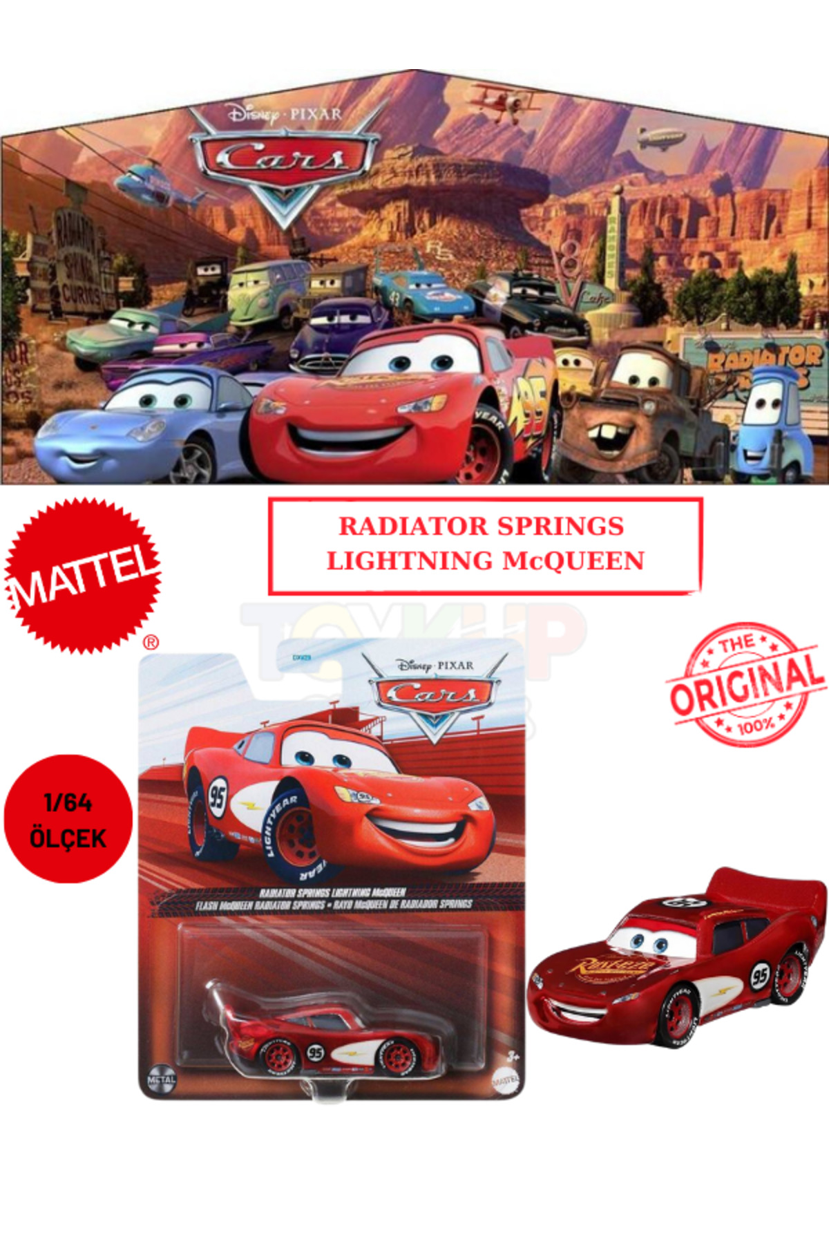 Toyki Toys Disney Cars Karakter Arabalar 1/64 Radiator Springs ...