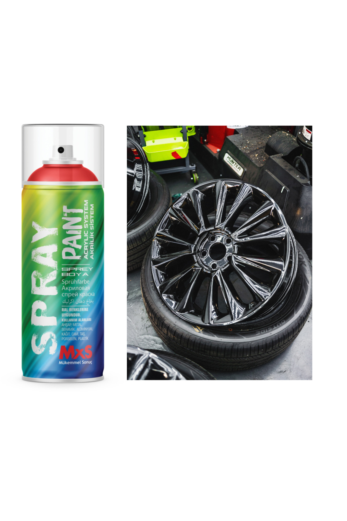 MxS ARABA JANT SPREY ENDÜSTRİYEL AKRİLİK ÖZEL YAPIM SPREY BOYA 400 ML - Fiyatı, Yorumları