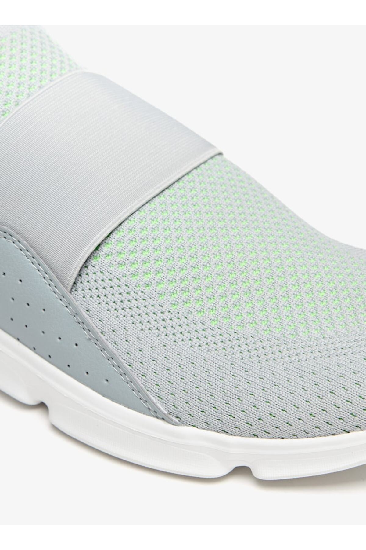 Dash Textured Slip-On Sports Shoes with Panel Detail - Trendyol