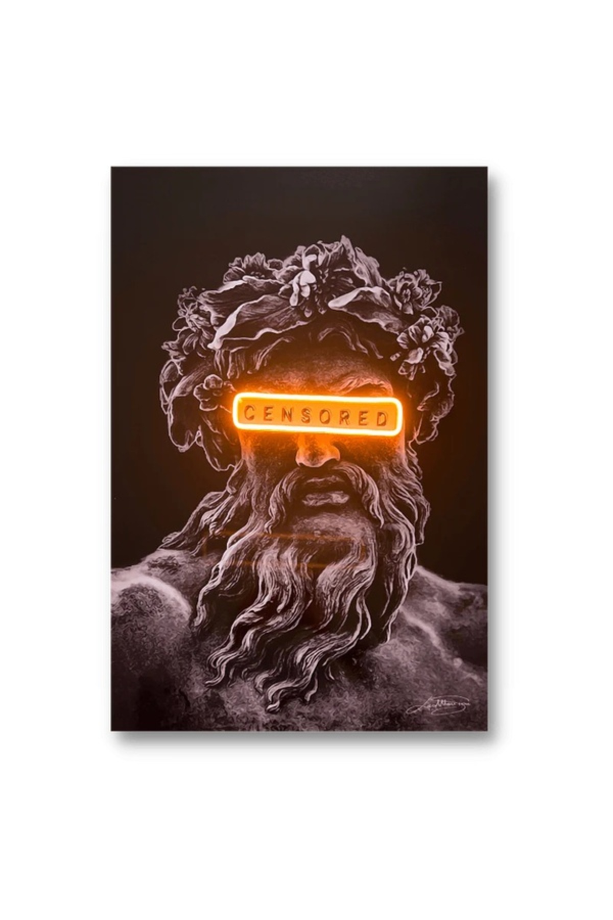 Neonyum ZEUS CENCORED NEON ART TABELA NEON DEKORATİF AYDINLATMA Fiyatı ...