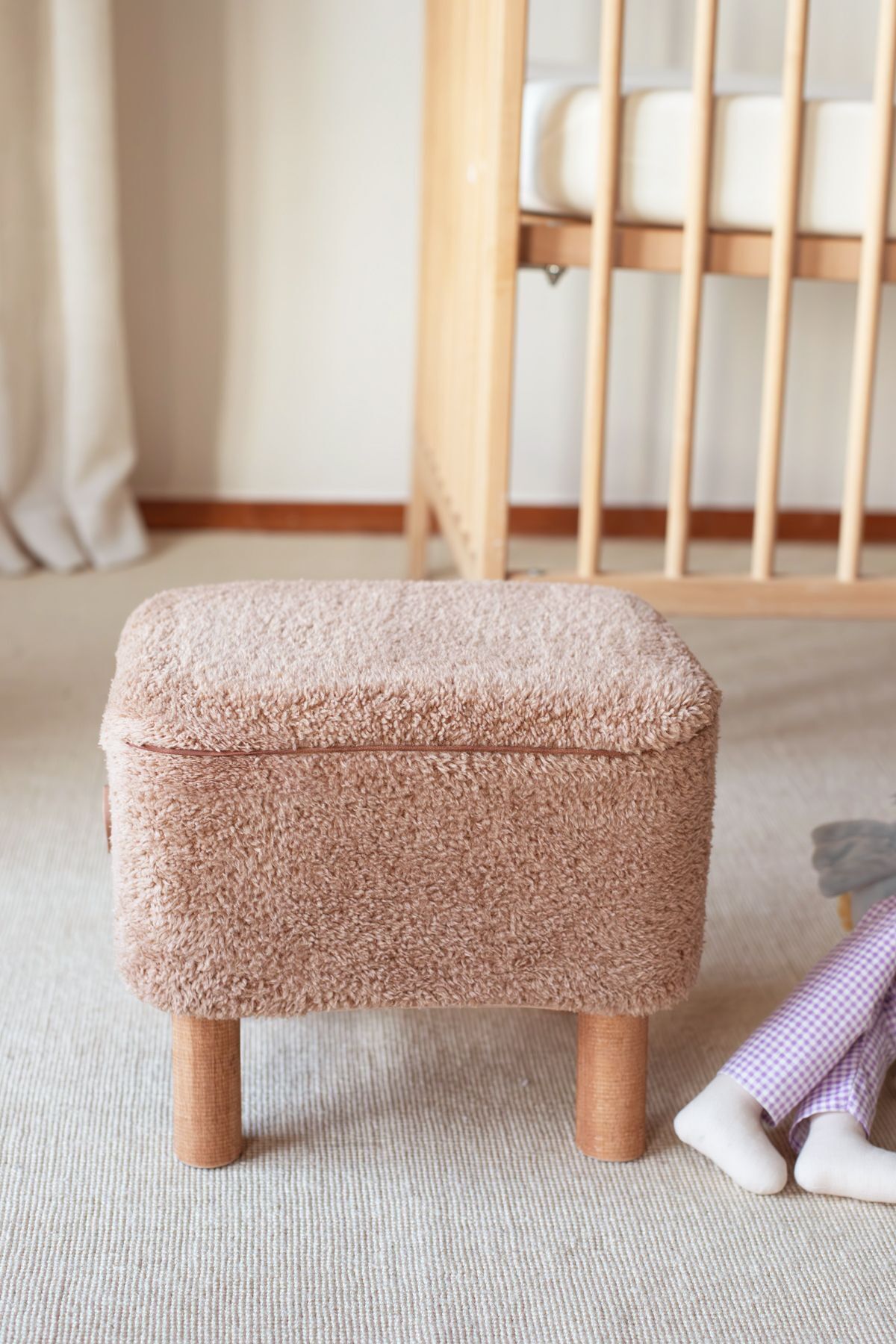 HAMUR Yıkanabilir Kılıflı Tabure Bebek Çocuk Oyun Koltuğu Sandalye ...