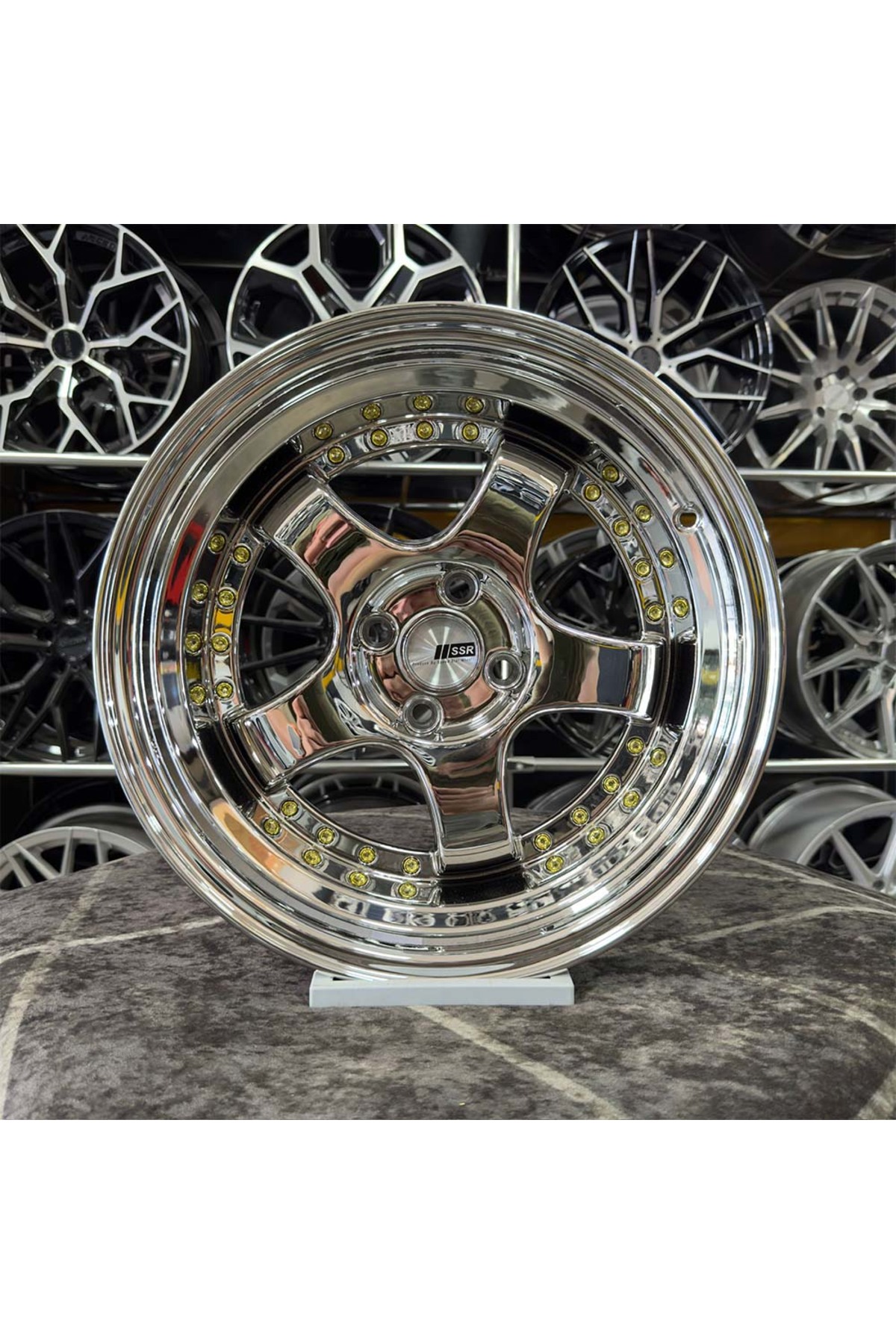 Arceo 16" (inç) 4x100 SSR KROM GOLD BONCUK Krom Jant Modeli 4 adet ...