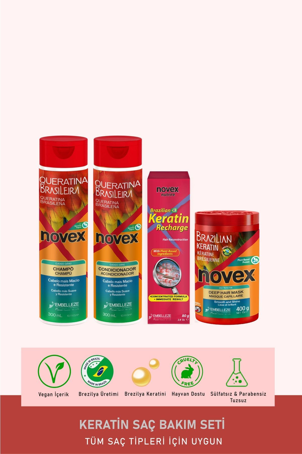 NOVEX Brezilya Keratin - Keratin Saç Bakım Seti Fiyatı, Yorumları ...