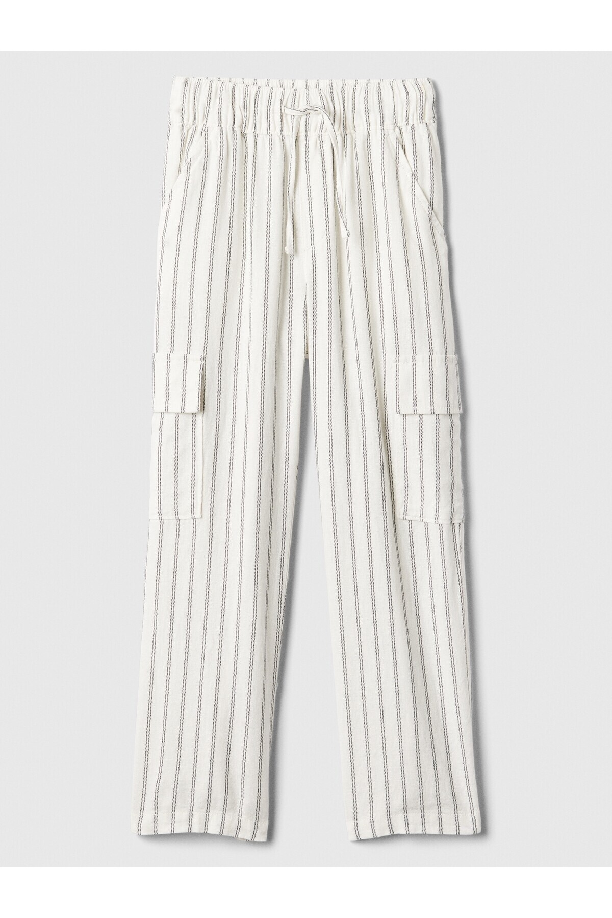 GAP Kız Çocuk Kırık Beyaz Easy Keten Karışımlı Kargo Pantolon Fiyatı ...