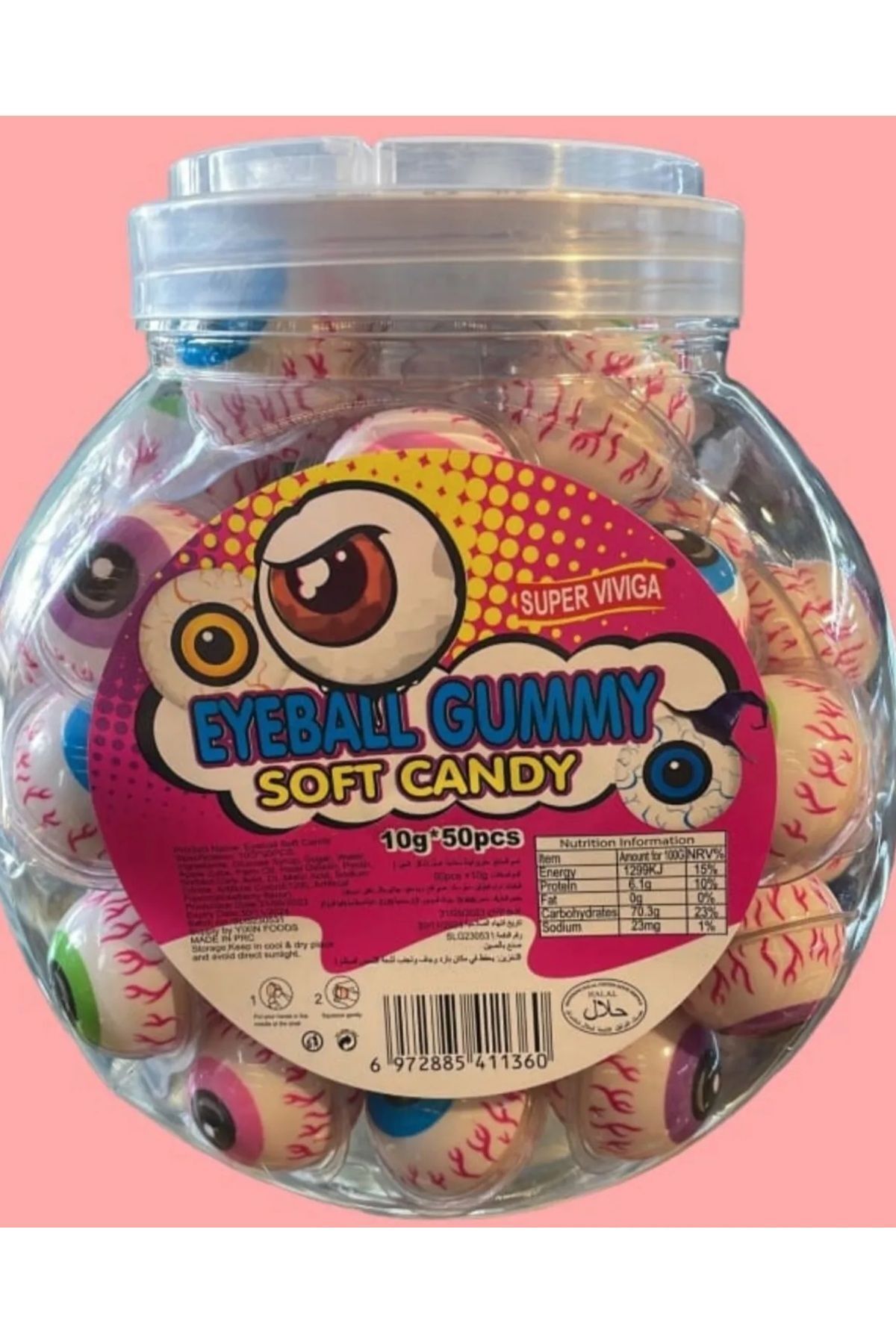 eyeball gummy balls Trol Göz Jelibon 50x1g - Fiyatı, Yorumları