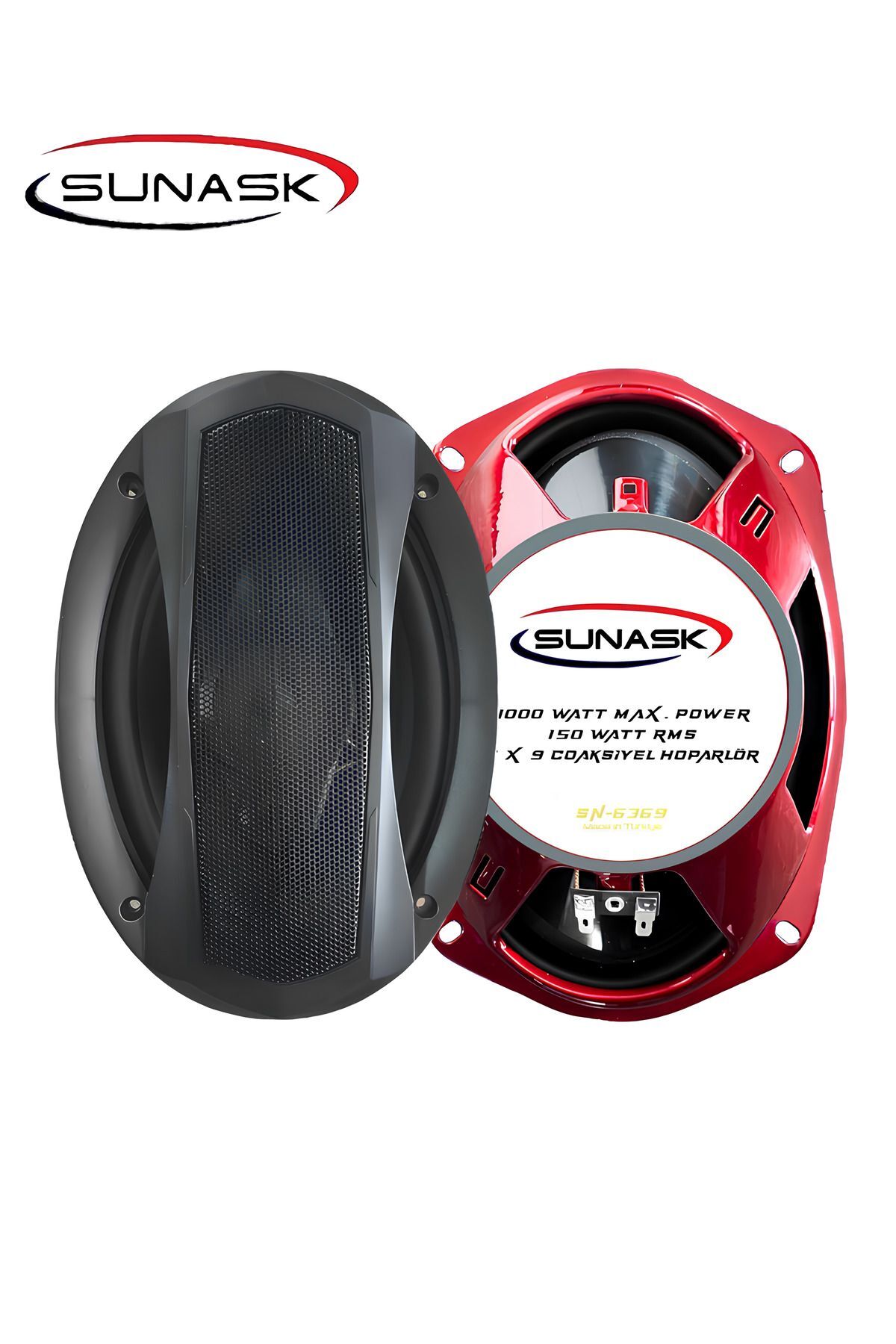 Sunask Sn-6369 1000 Watt Oto Hoparlör Oval 6x9 Araba Hoparlör Modeli 2 Adet Türk Malı Fiyatı ...
