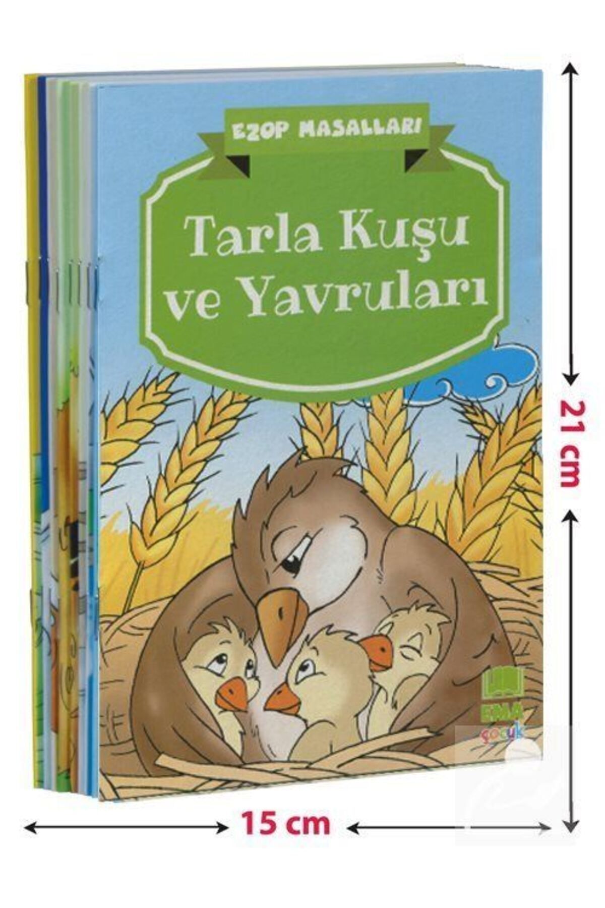 Ema Çocuk Ezop Masalları Seti 1 Ve 2. Sınıflar Için Düz Yazılı (10 ...
