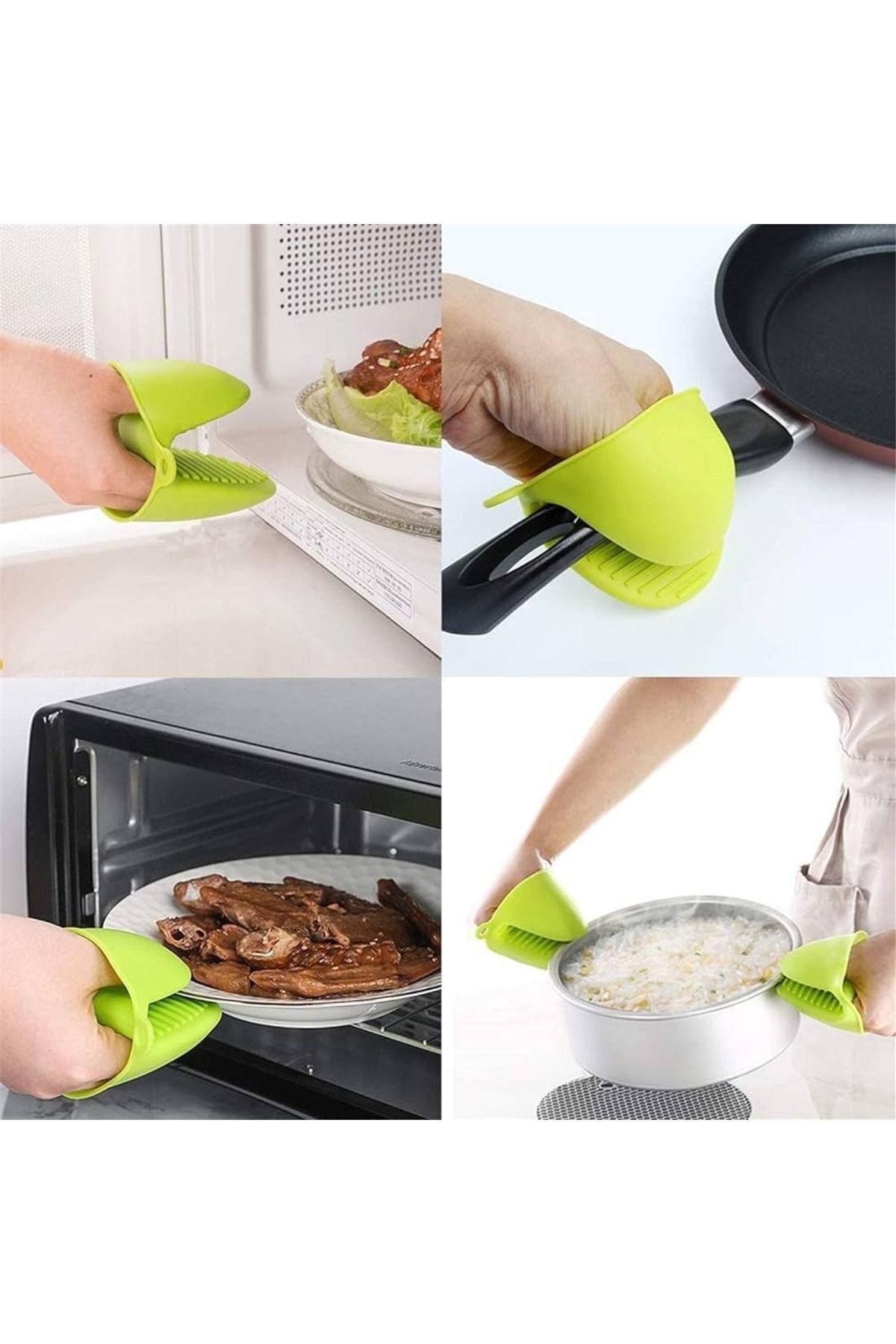 MG HOME AKSAN AVM 2.Lİ SİLİKON TUTUCAK FIRIN TUTACAĞI ISIYA DAYANIKLI TEPSİ TUTUCU FIRIN ...