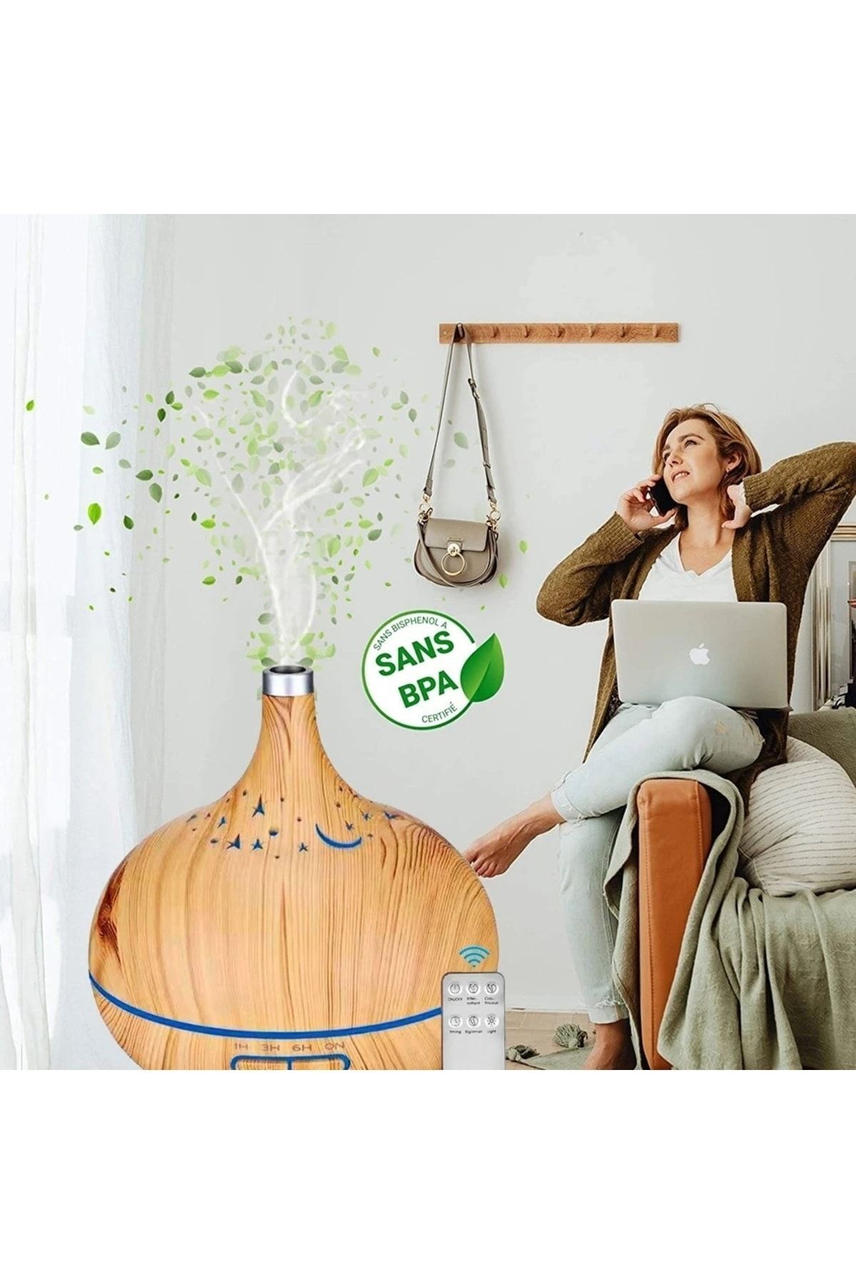 H2O Humidifier Ultrasonik Hava Nemlendirici Filtresiz Oda Kokusu ...