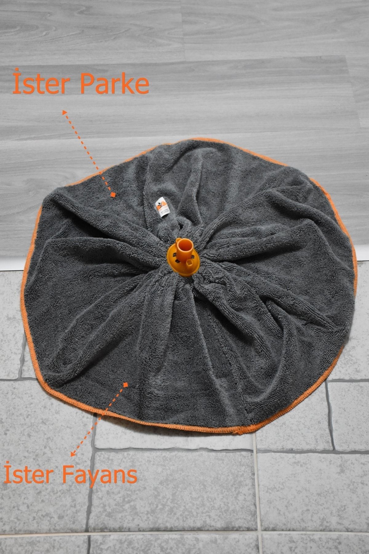 Fine Clean Gri Mega Boy Lüks Kalite Mikrofiber Paspas Mop Yedek Ucu ( 1 ...