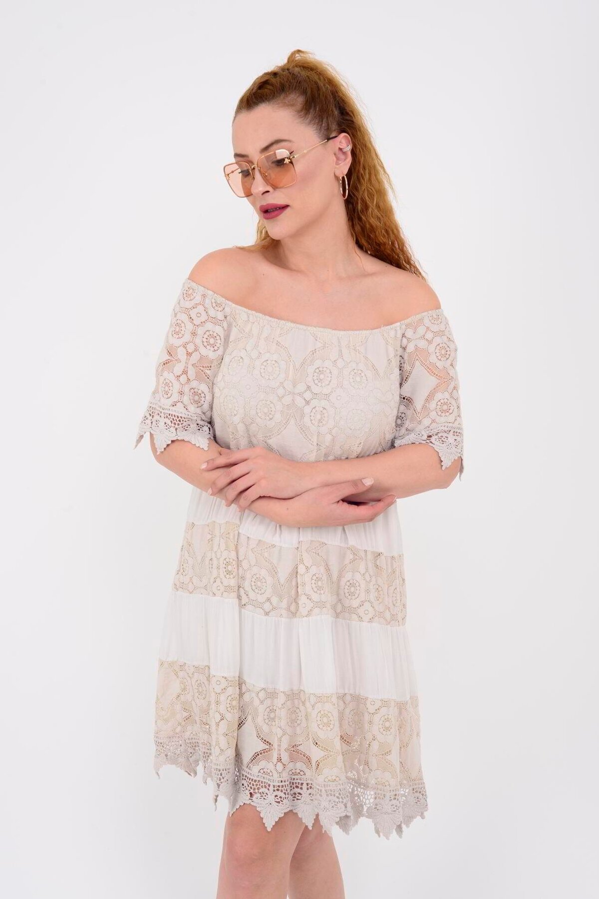 Park Moda 8426 GÜPÜR DETAYLI DANTELLİ KISA ELBİSE Fiyatı, Yorumları - Trendyol