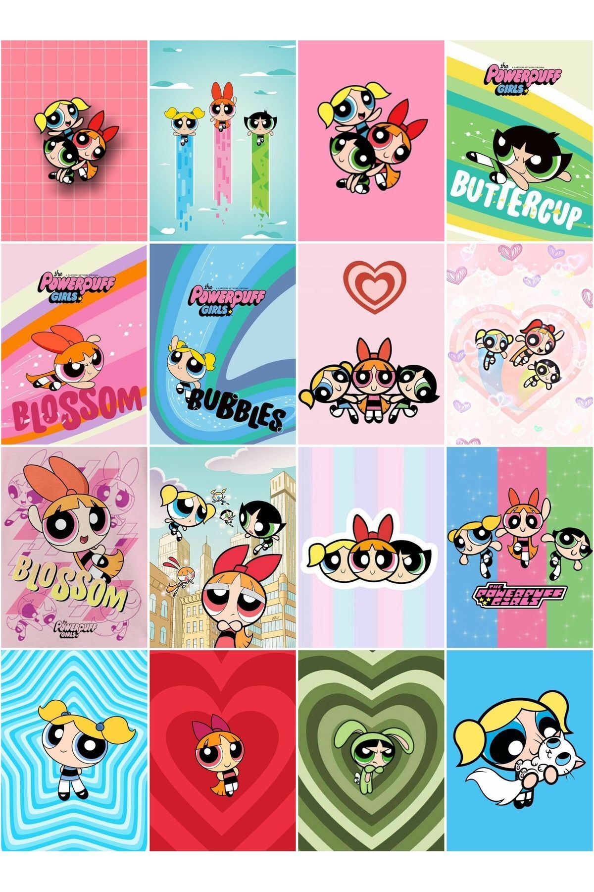 owl bag Power puff girls çoklu 16'lı sticker seti - Fiyatı, Yorumları