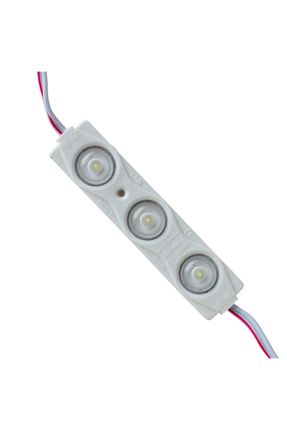 ZEMBİL 10 Adet GÜN IŞIĞI 12V 1.5W 3 Ledli Mercekli Parmak Led Modül ...