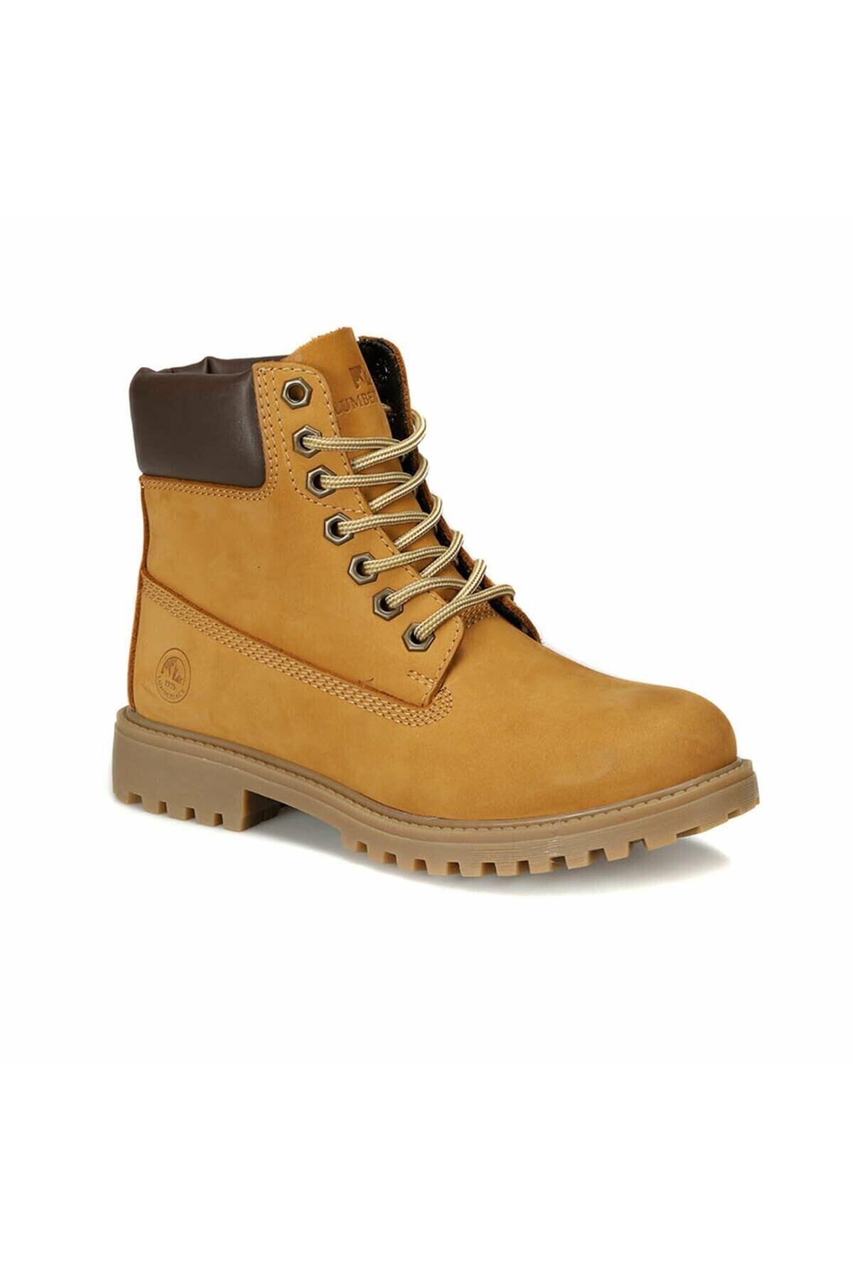 lumberjack Hakiki Deri Sarı Kadın Bot