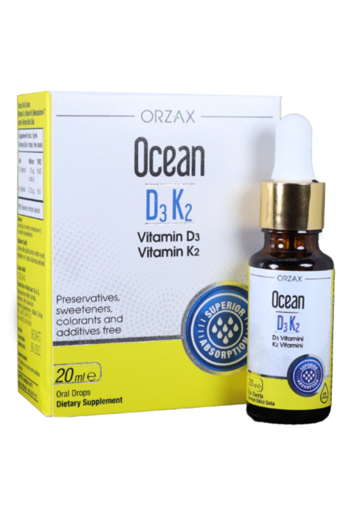 Ocean Ocean D3 K2 Damla 2 Kutu ( 20 Ml ) - Fiyatı, Yorumları