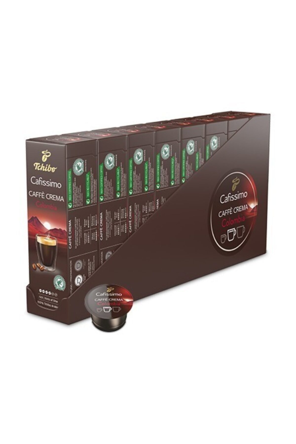 Tchibo Cafissimo Caffe Crema Colombia Kapsül Kahve 8 X 10' Lu Set Fiyatı, Yorumları - Trendyol