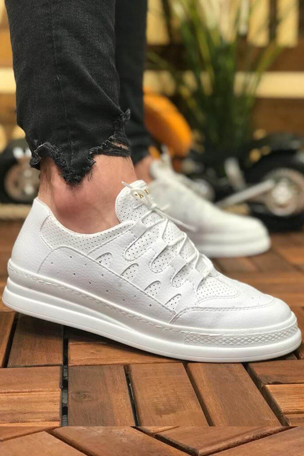 Chekich Erkek Beyaz Bağcıklı Sneaker