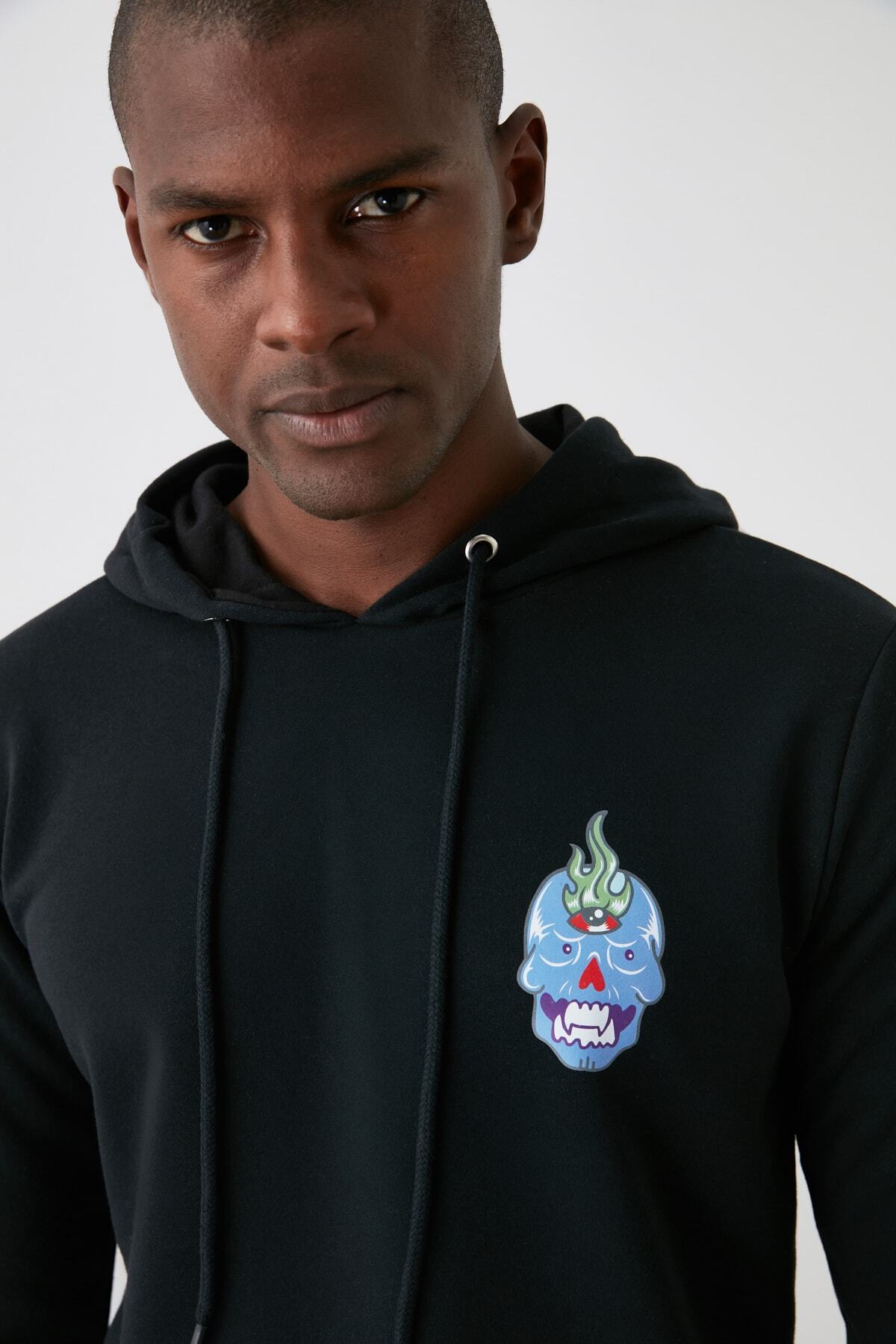 TRENDYOL MAN Siyah Erkek Sweatshirt TMNAW21SW0510 Fiyatı, Yorumları ...